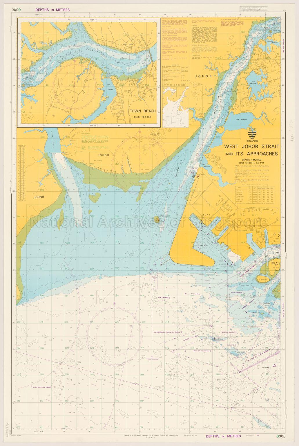 Singapore. West Johor Strait and Its Approaches