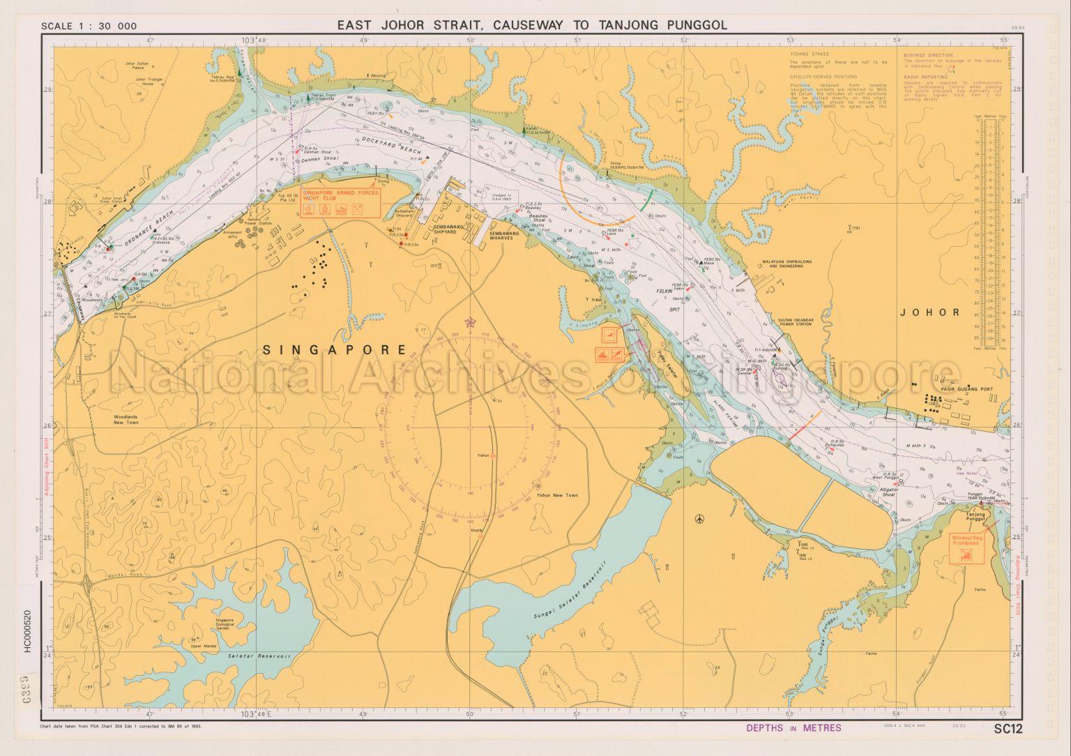 East Johor Strait, Causeway to Tanjong Punggol