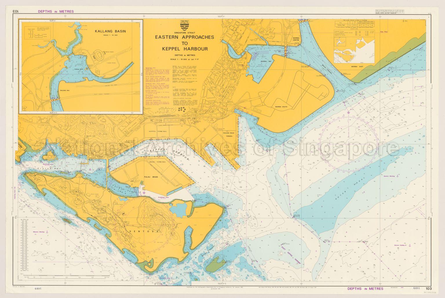 Singapore Strait. Eastern Approaches to Keppel Harbour