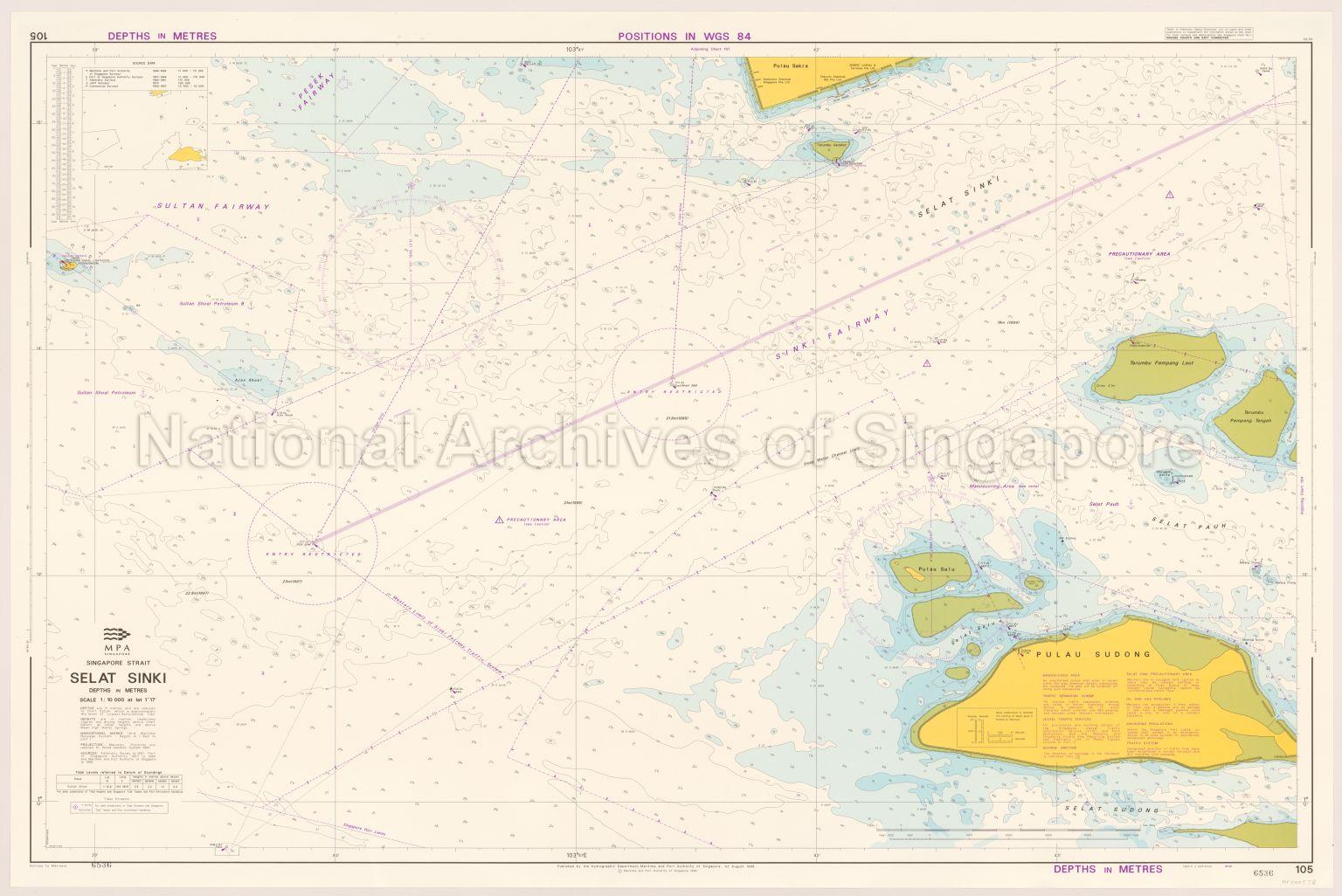 Singapore Strait. Selat Sinki