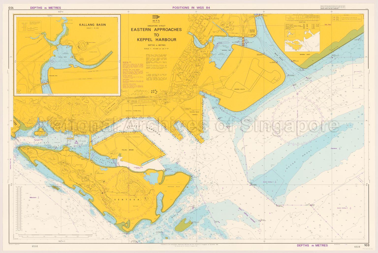 Singapore Strait. Eastern Approaches To Keppel Harbour