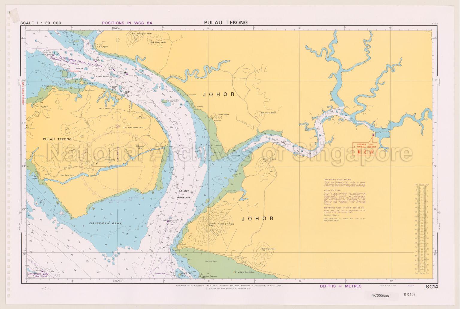 Singapore Strait And Adjacent Waterways. Pulau Tekong