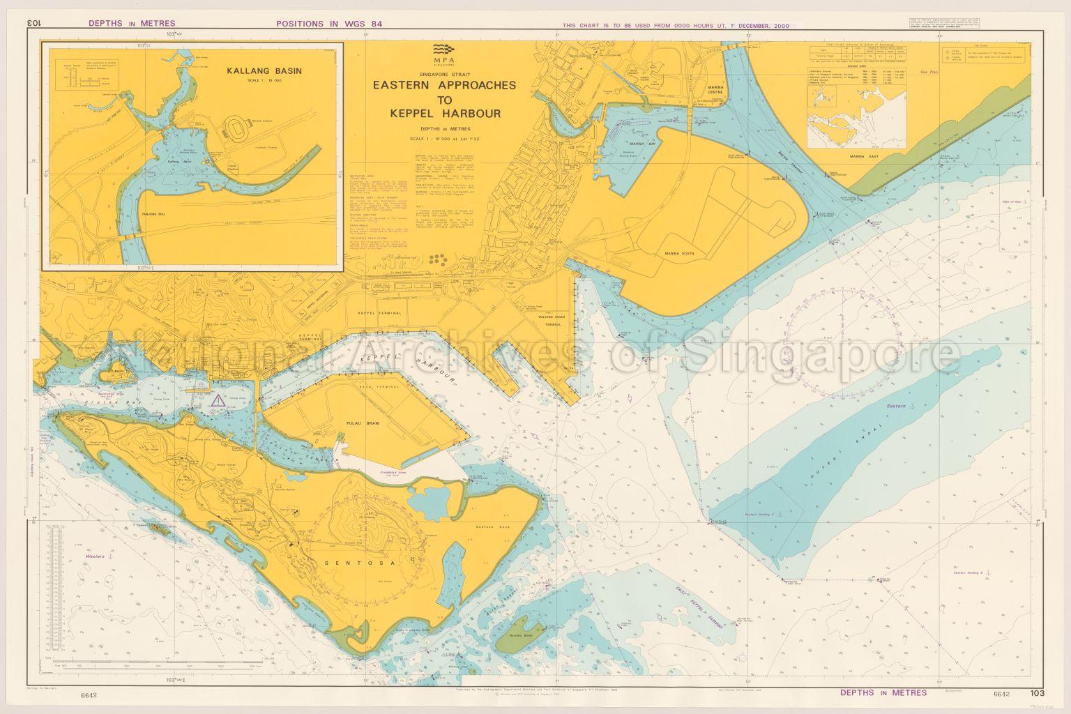 Singapore Strait. Eastern Approaches To Keppel Harbour