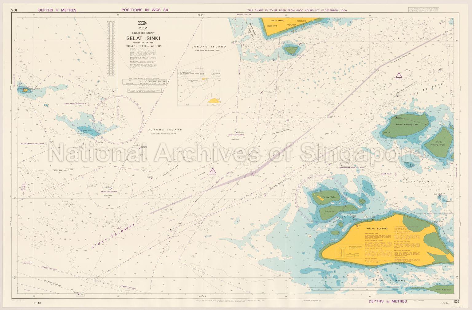 Singapore Strait. Selat Sinki