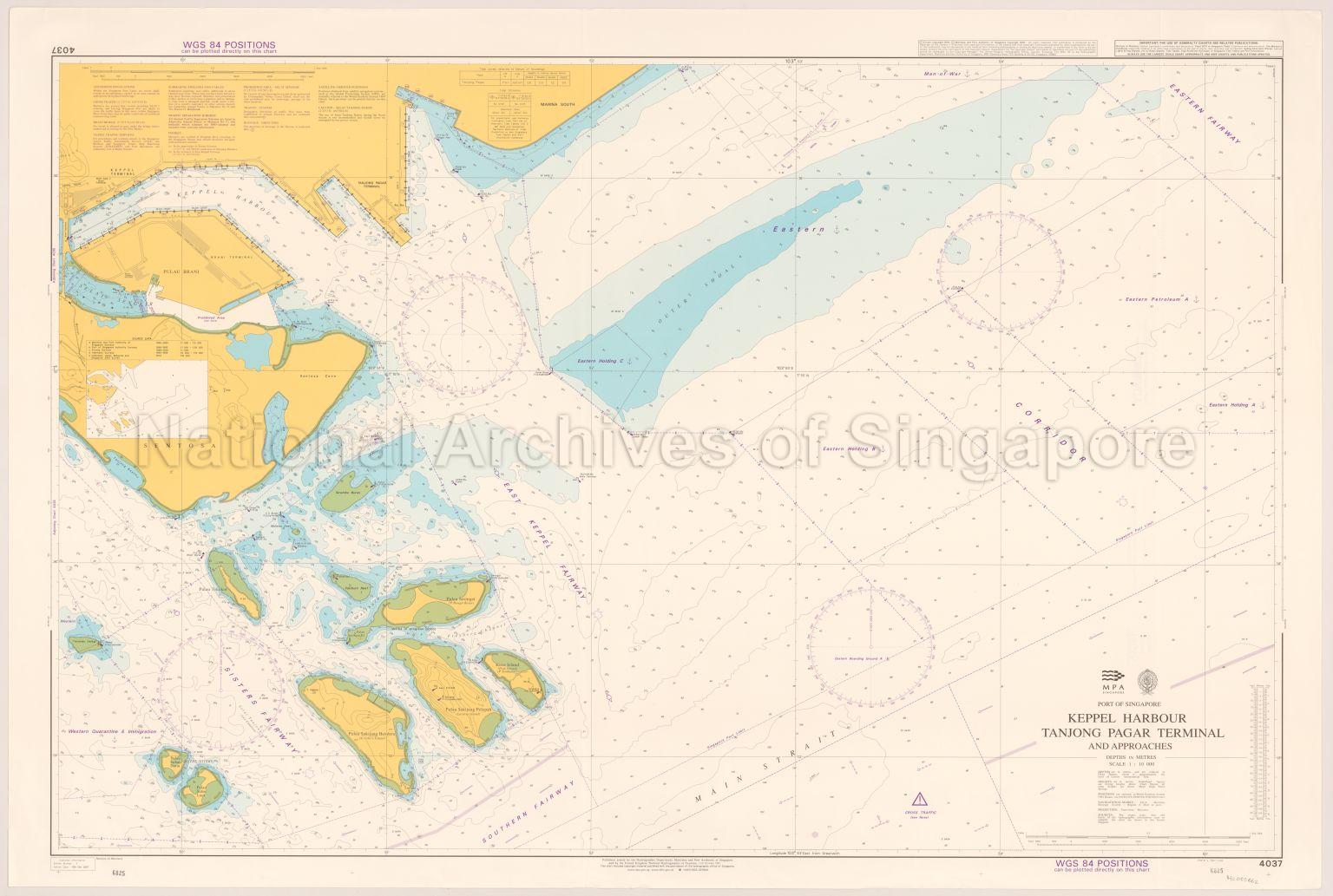 Port Of Singapore. Keppel Harbour Tanjong Pagar Terminal And