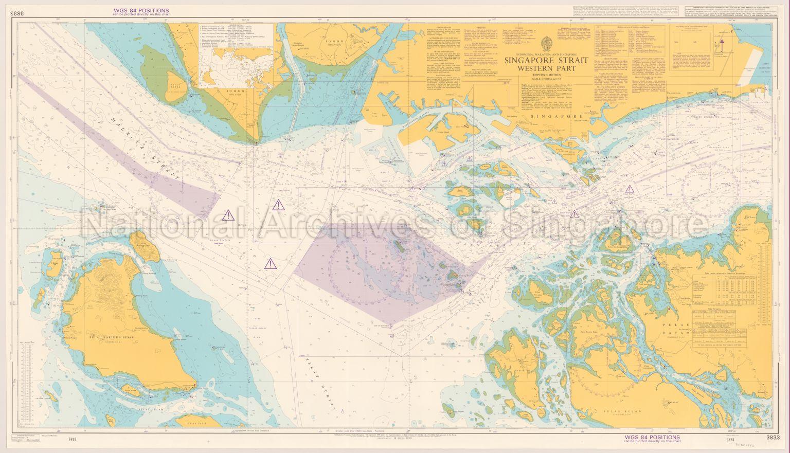 Indonesia, Malaysia And Singapore. Singapore Strait Western