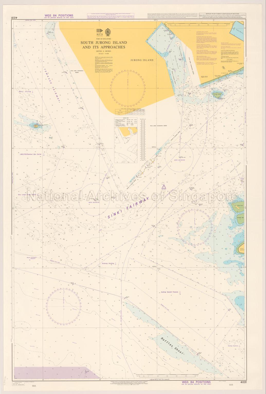Port Of Singapore. South Jurong Island And Its Approaches