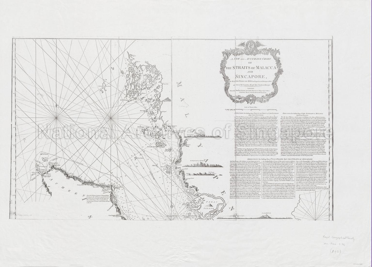 A New and Accurate Chart of the Straits of Malacca and