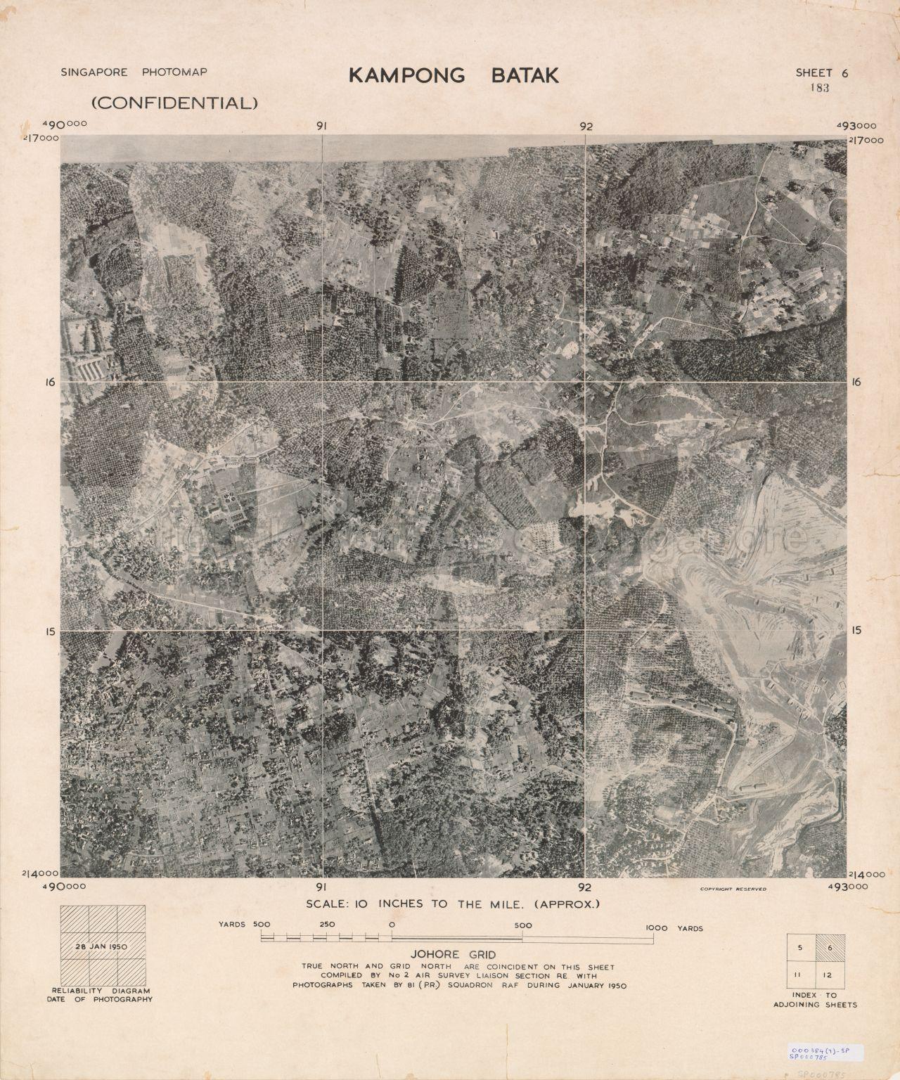 Singapore Photomap Kampong Batak