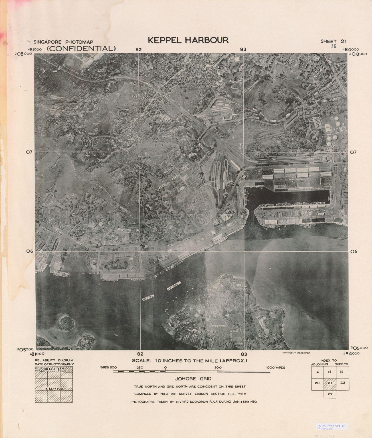 Singapore Photomap Keppel Harbour