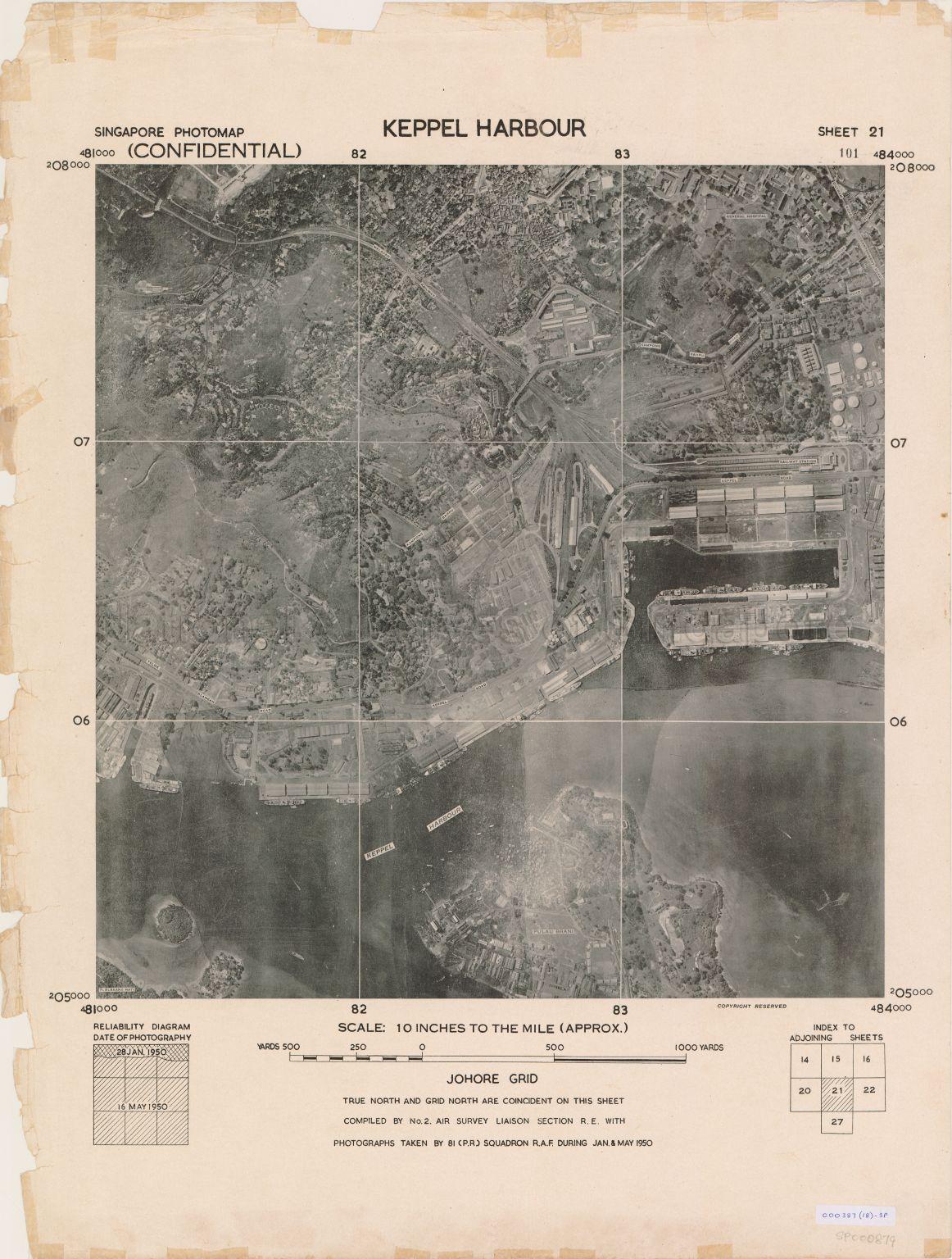 Singapore Photomap Keppel Harbour