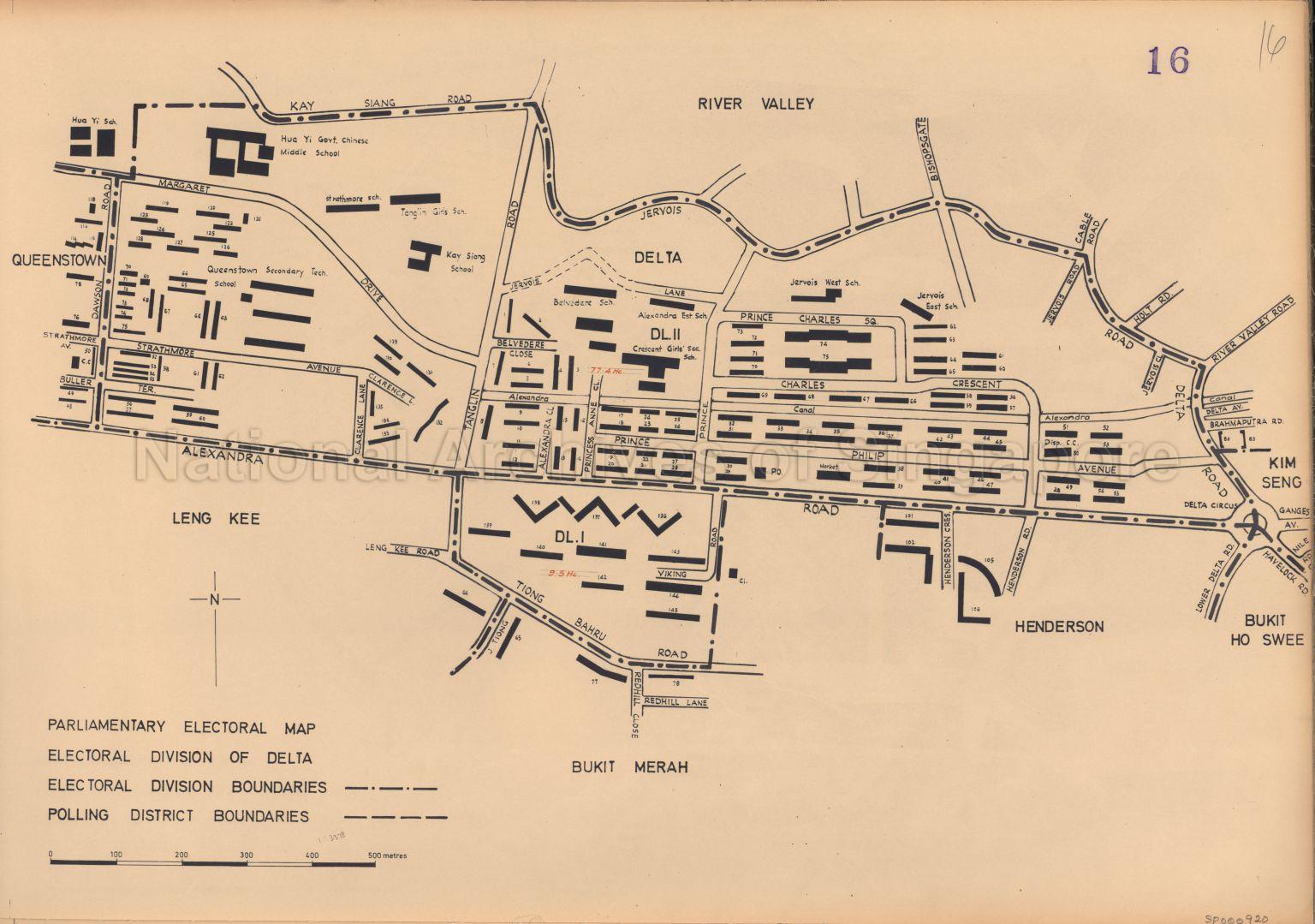 Parliamentary electoral Map. electoral Division of Delta