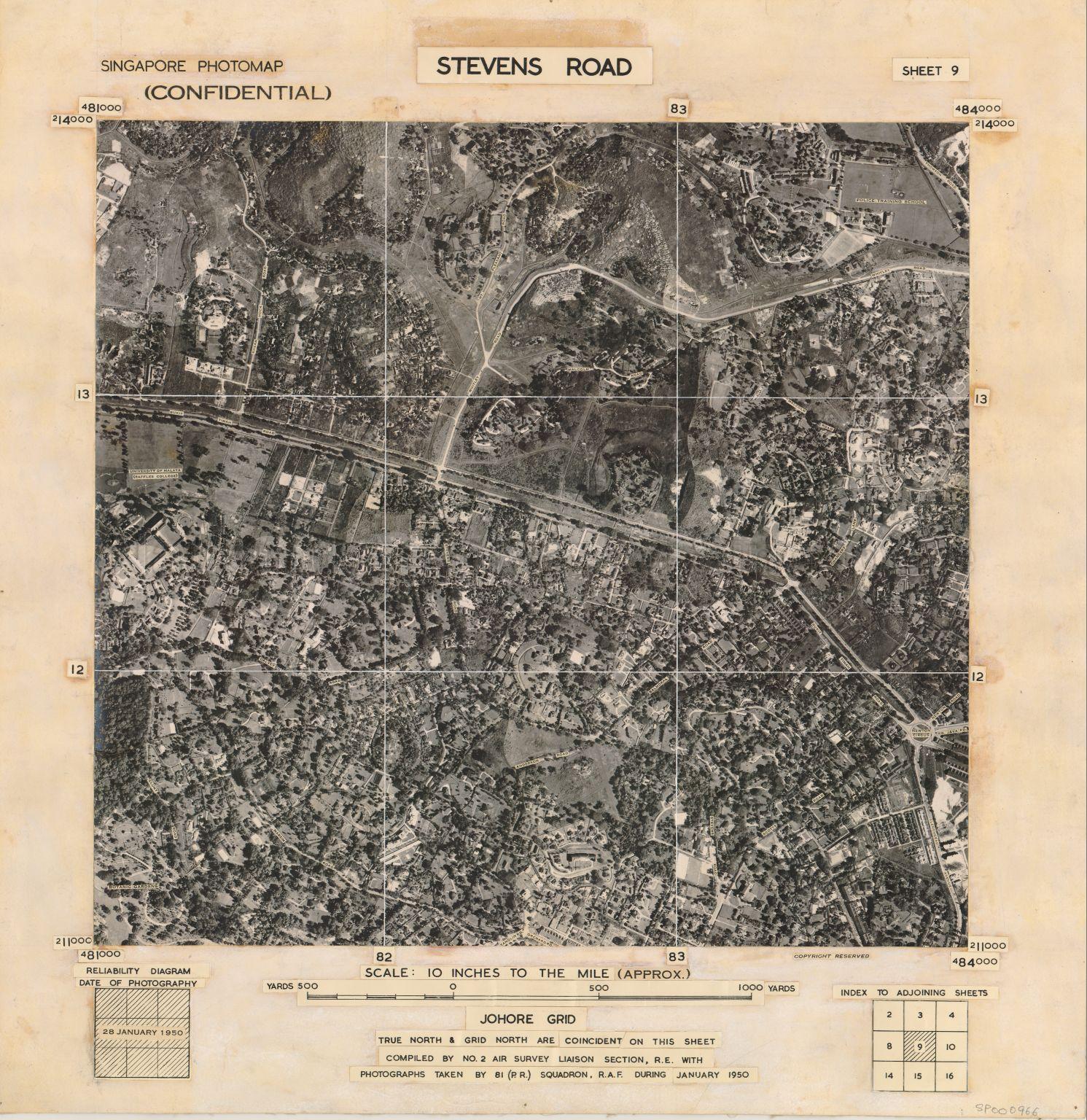 Singapore Photomap Stevens Road