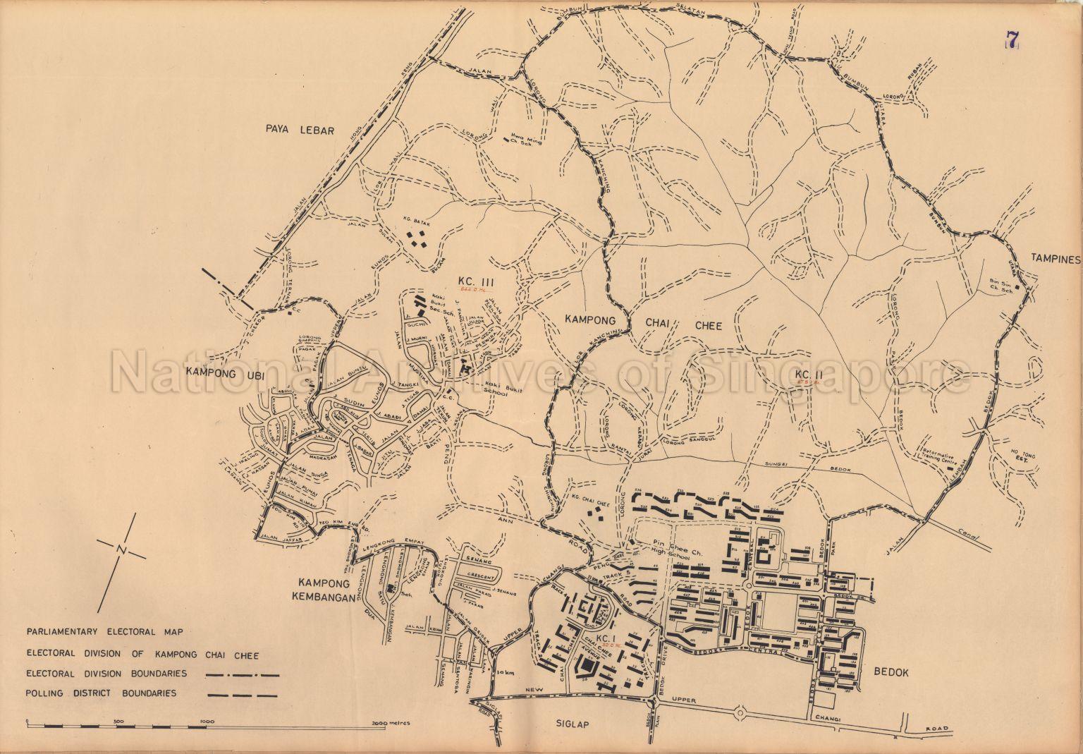 Parliamentary electoral Map. electoral Division of Kampong