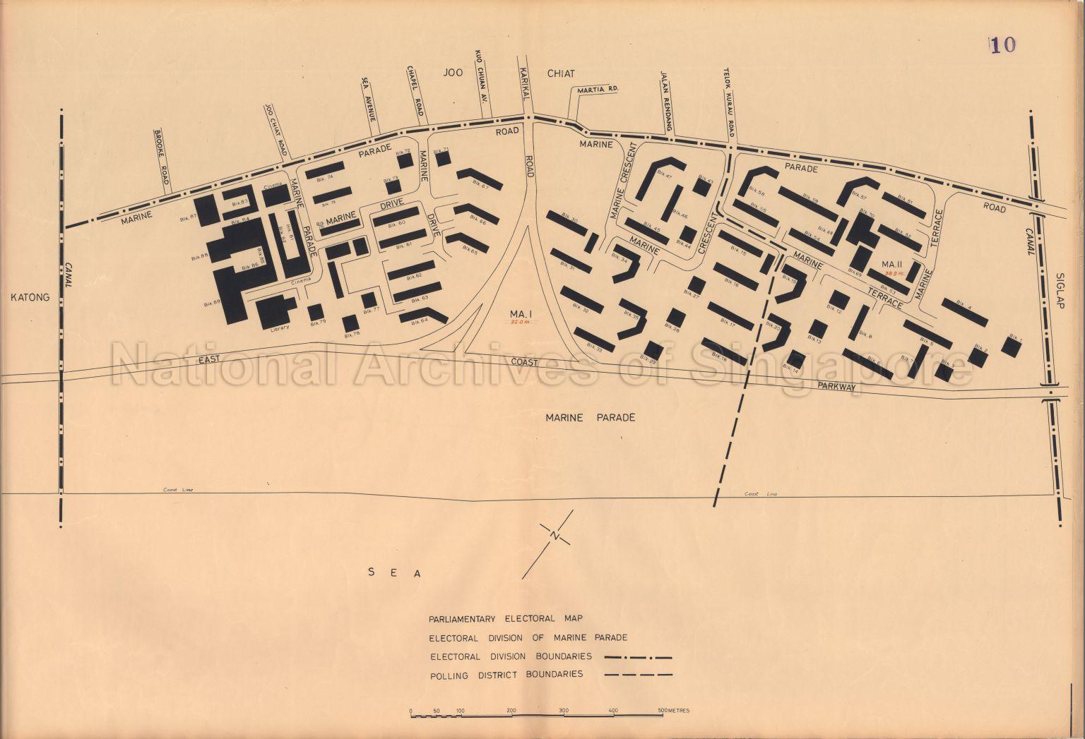 Parliamentary electoral Map. electoral Division of Marine