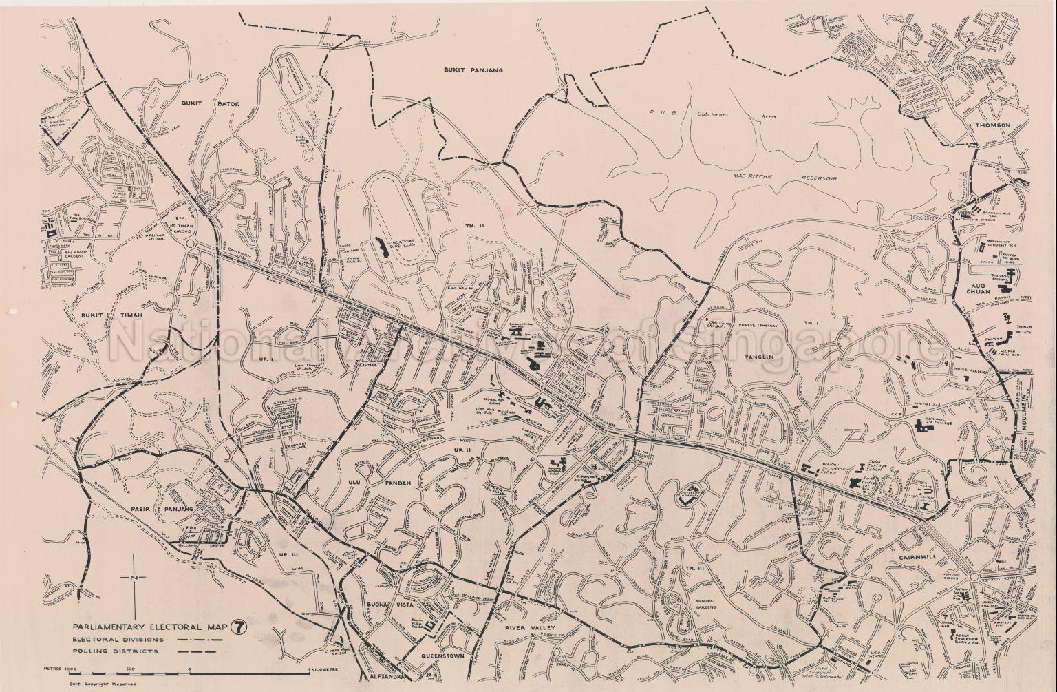 Parliamentary electoral Map (7) - Tanglin and Ulu Pandan