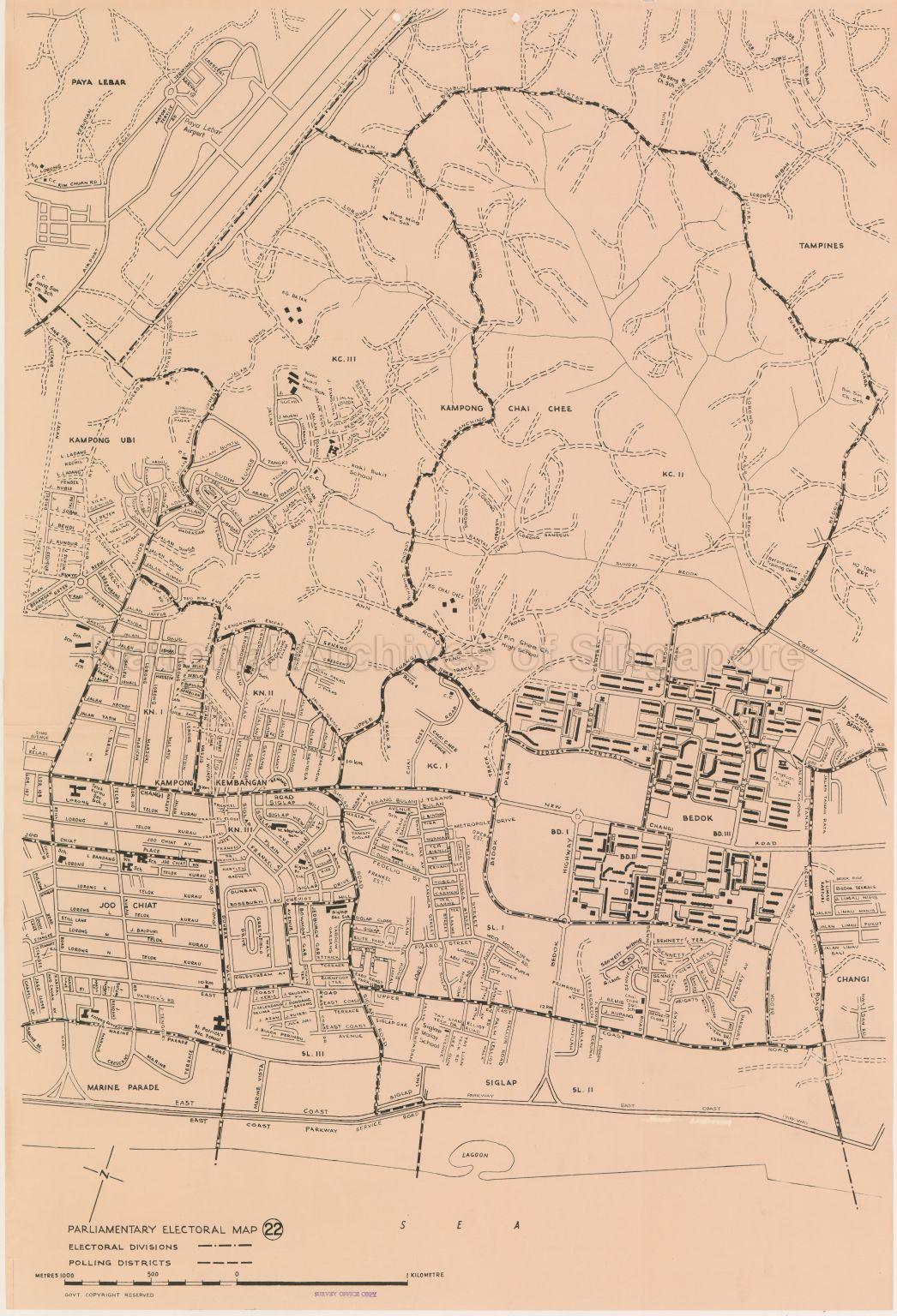 Parliamentary electoral Map (22) - Kampong Chai Chee,