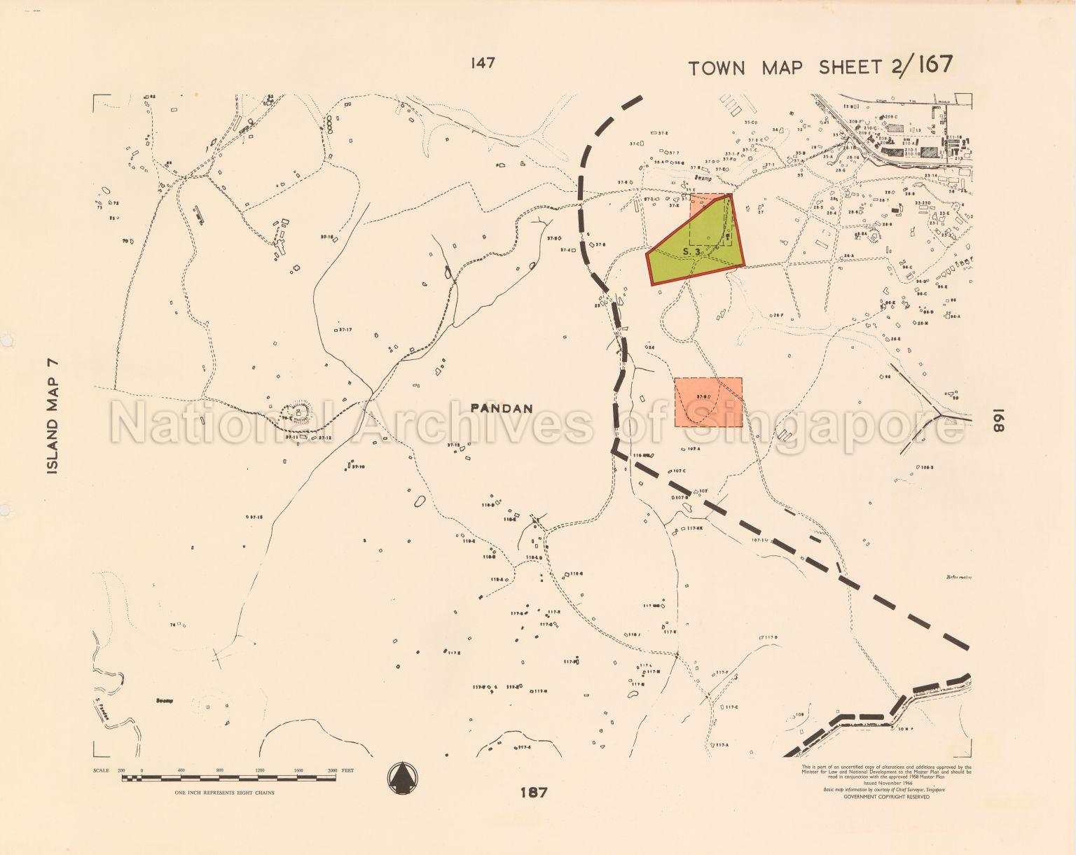 1958 Master Plan: Town Map Sheet 2/167