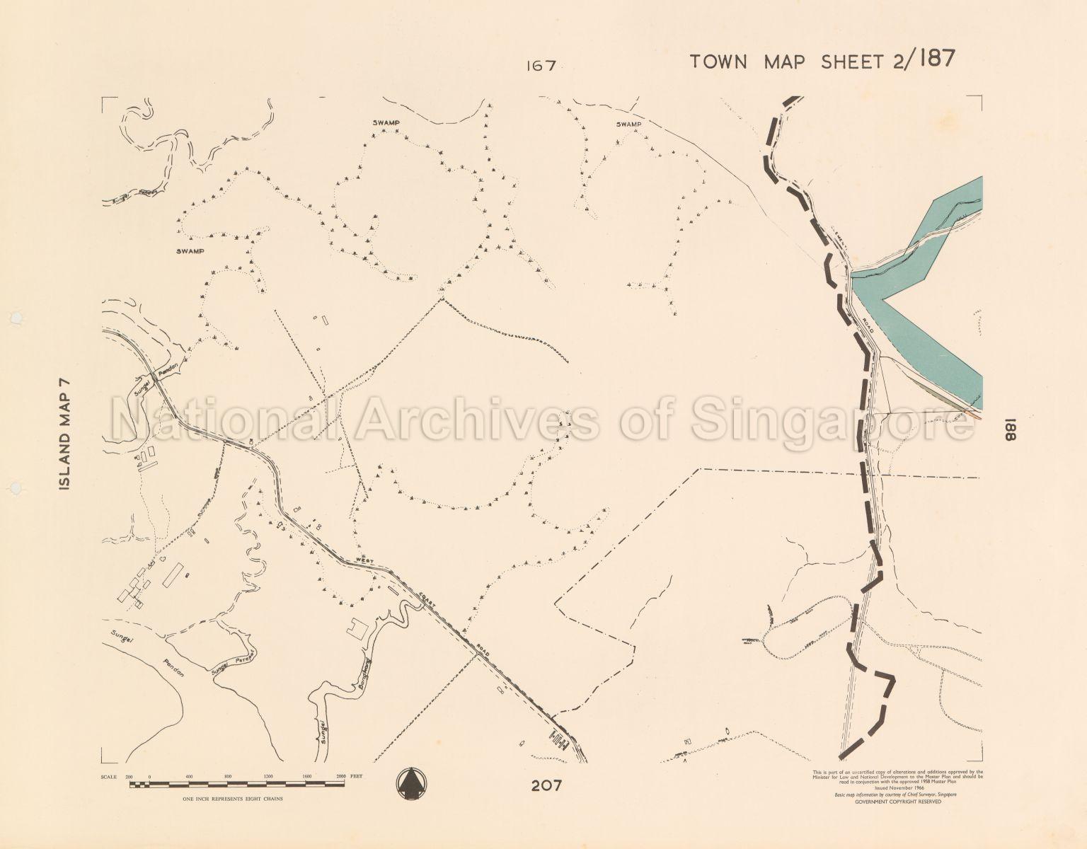 1958 Master Plan: Town Map Sheet 2/187