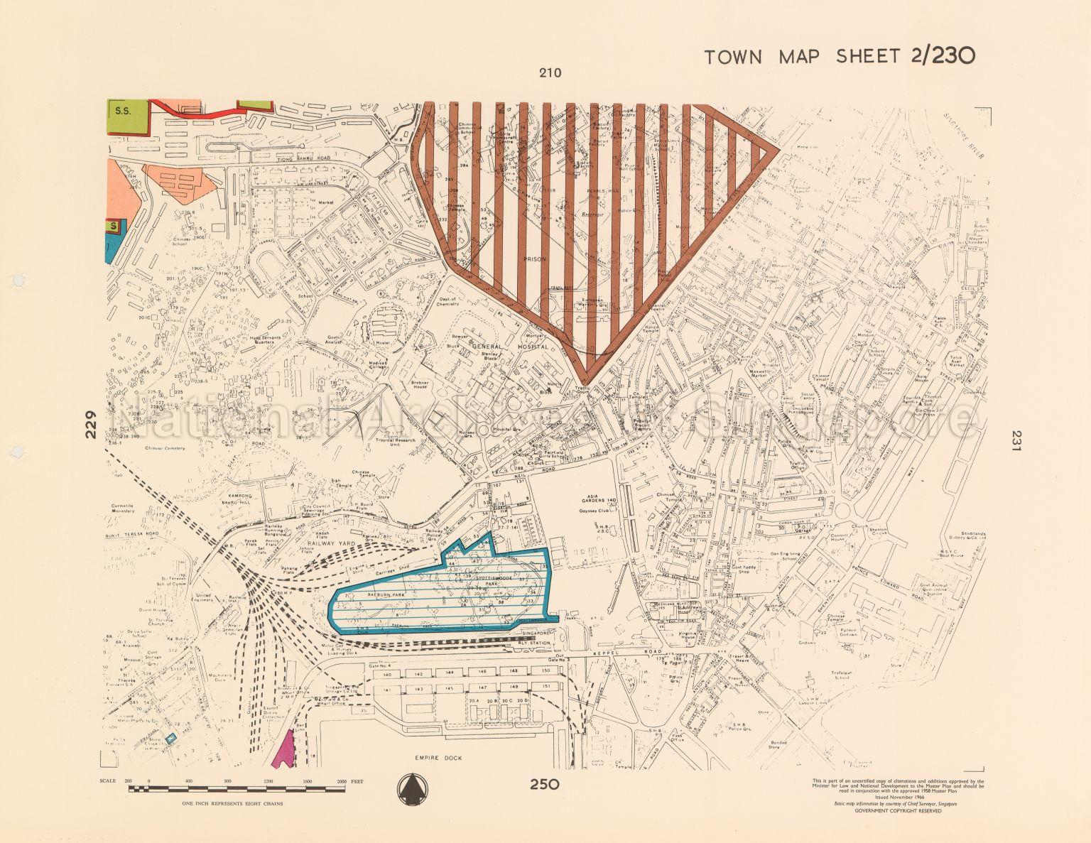 1958 Master Plan: Town Map Sheet 2/230