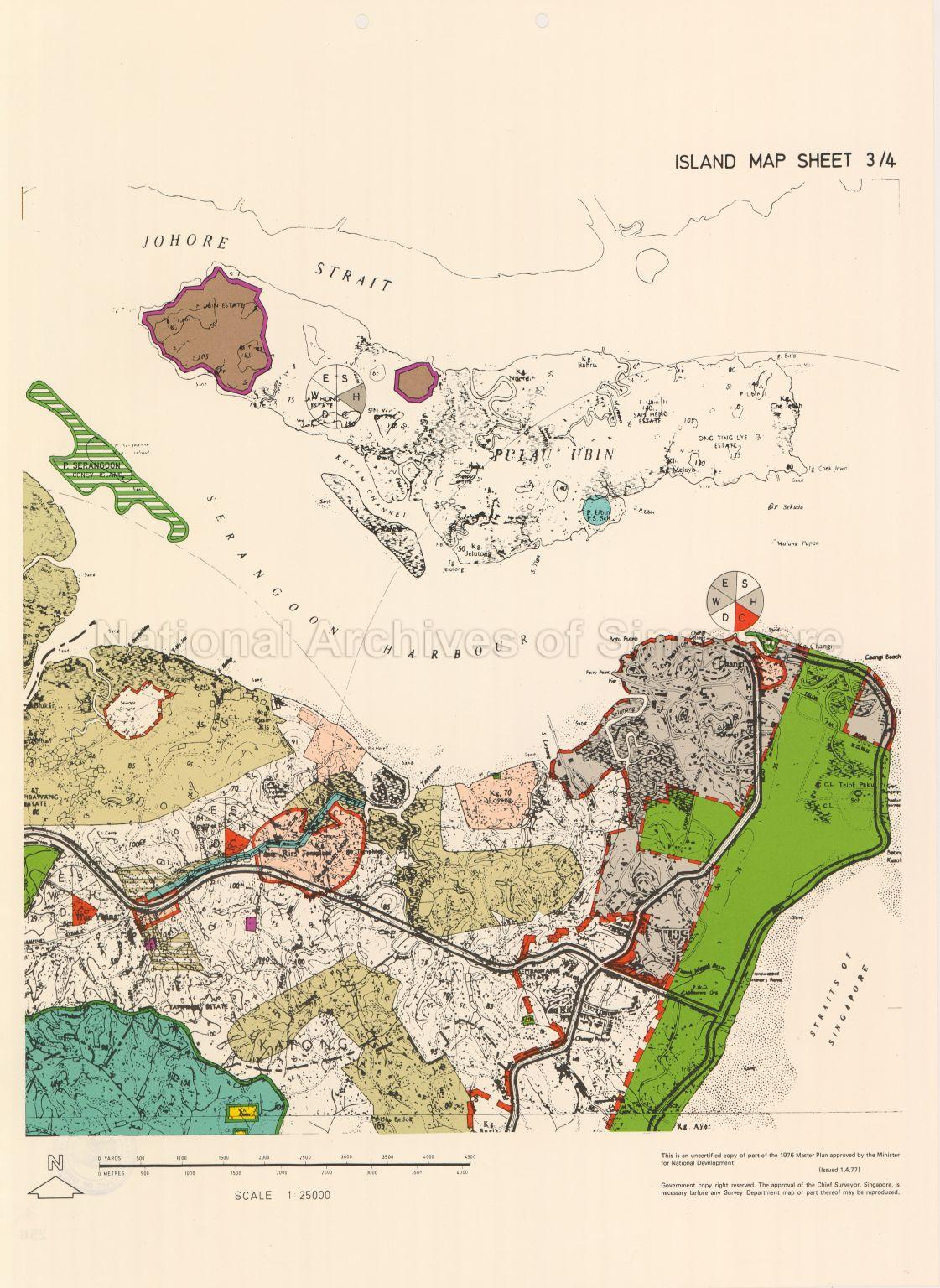 1976 Master Plan: Island Map Sheet 3/4