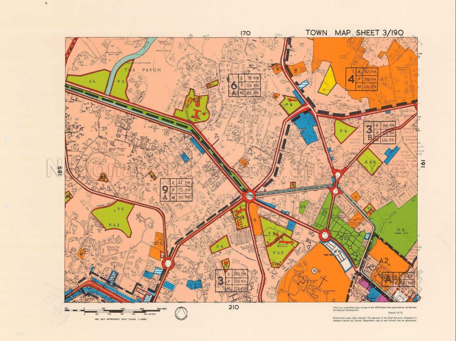 1976 Master Plan: Town map sheet 3/190