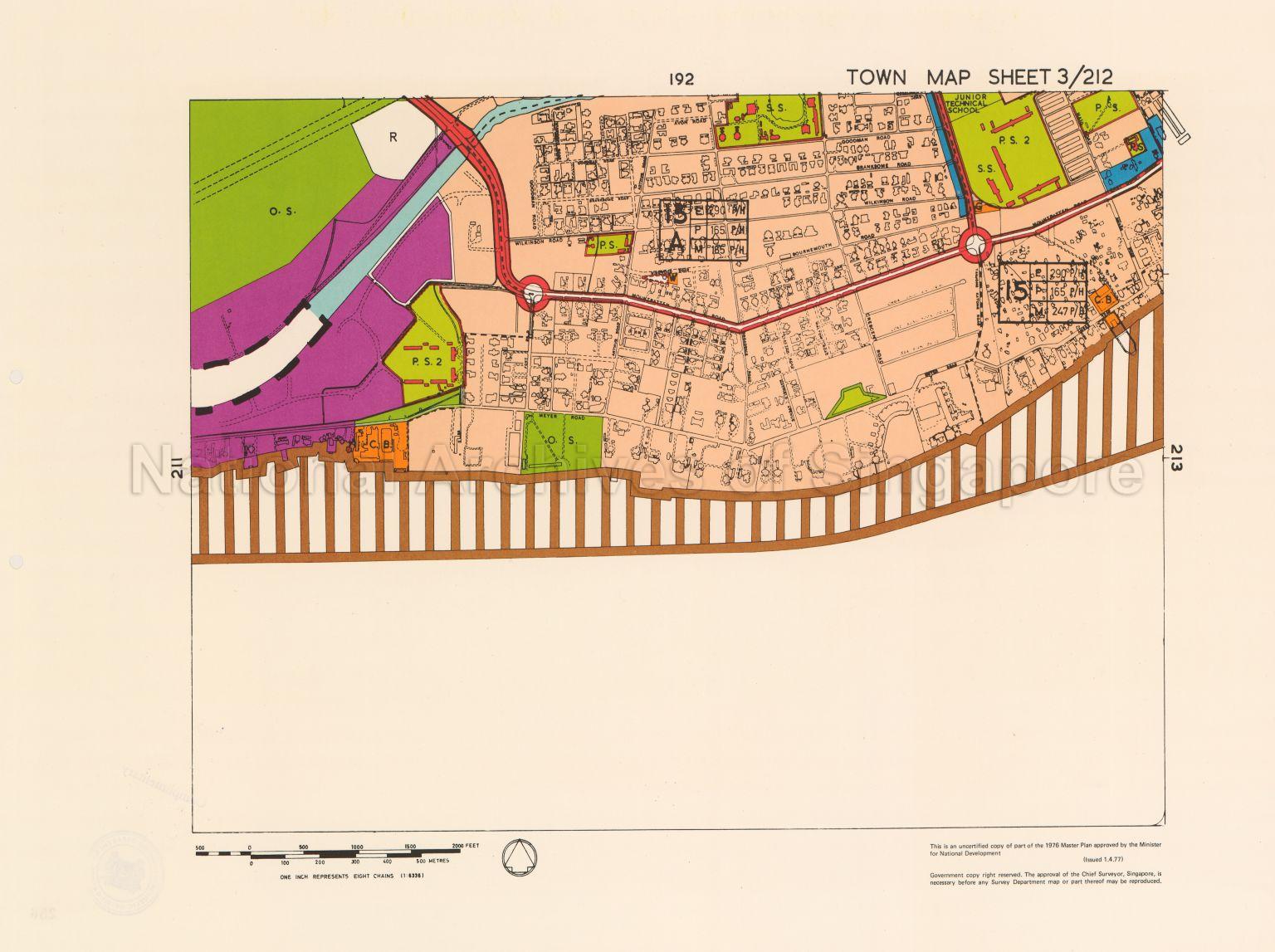1976 Master Plan: Town map sheet 3/212