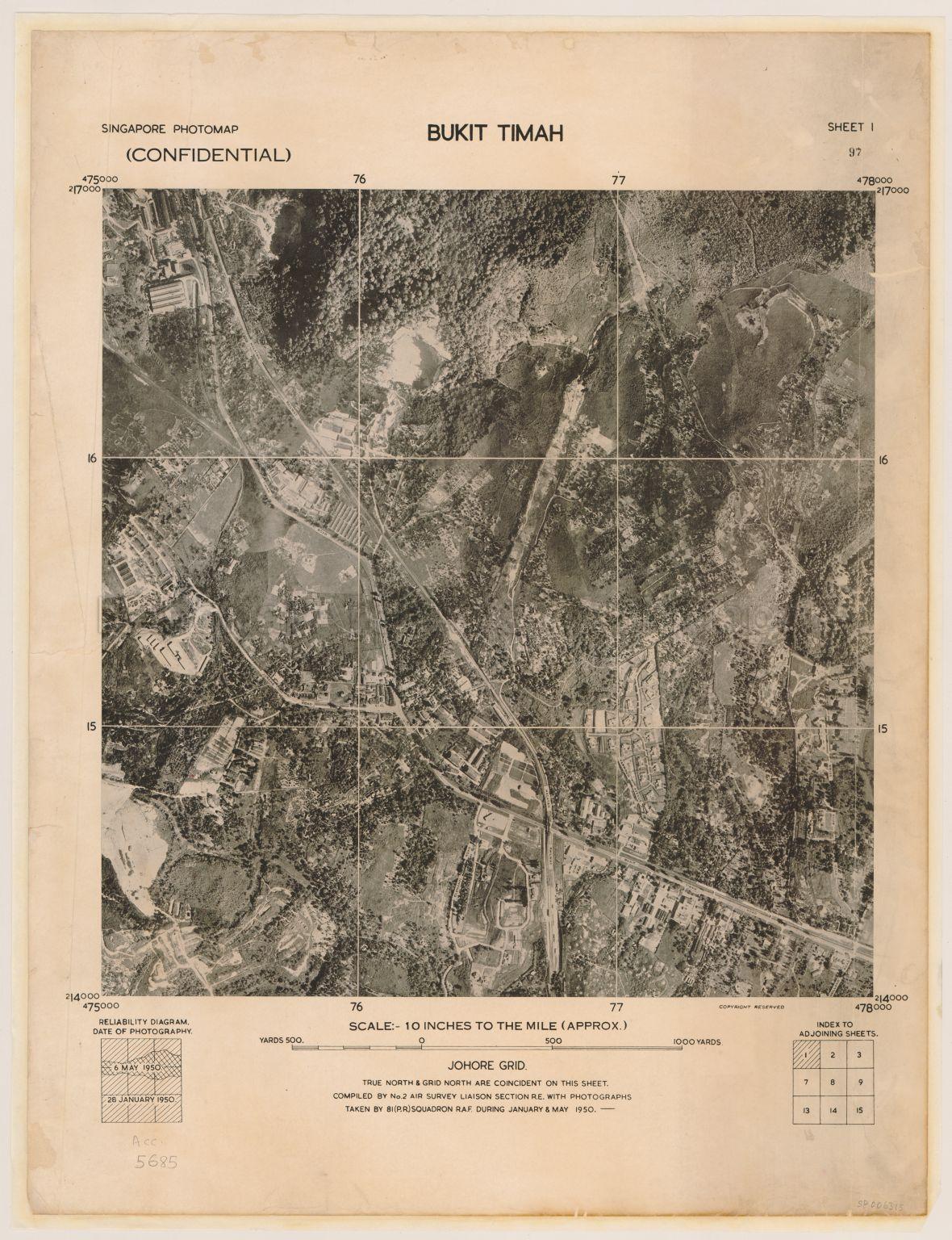 Singapore Photomap Bukit Timah