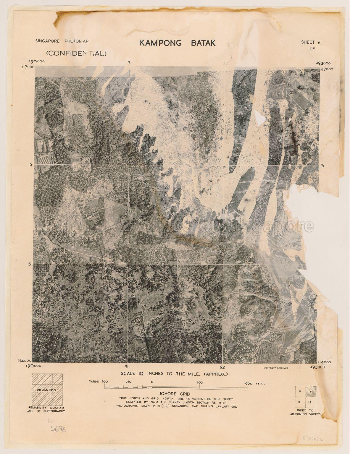Singapore Photomap Kampong Batak