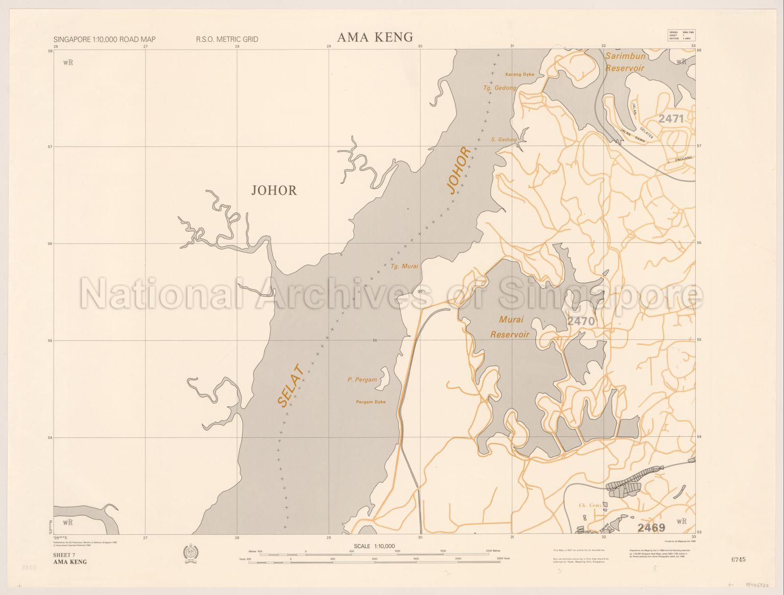 Singapore Road Map. Ama Keng
