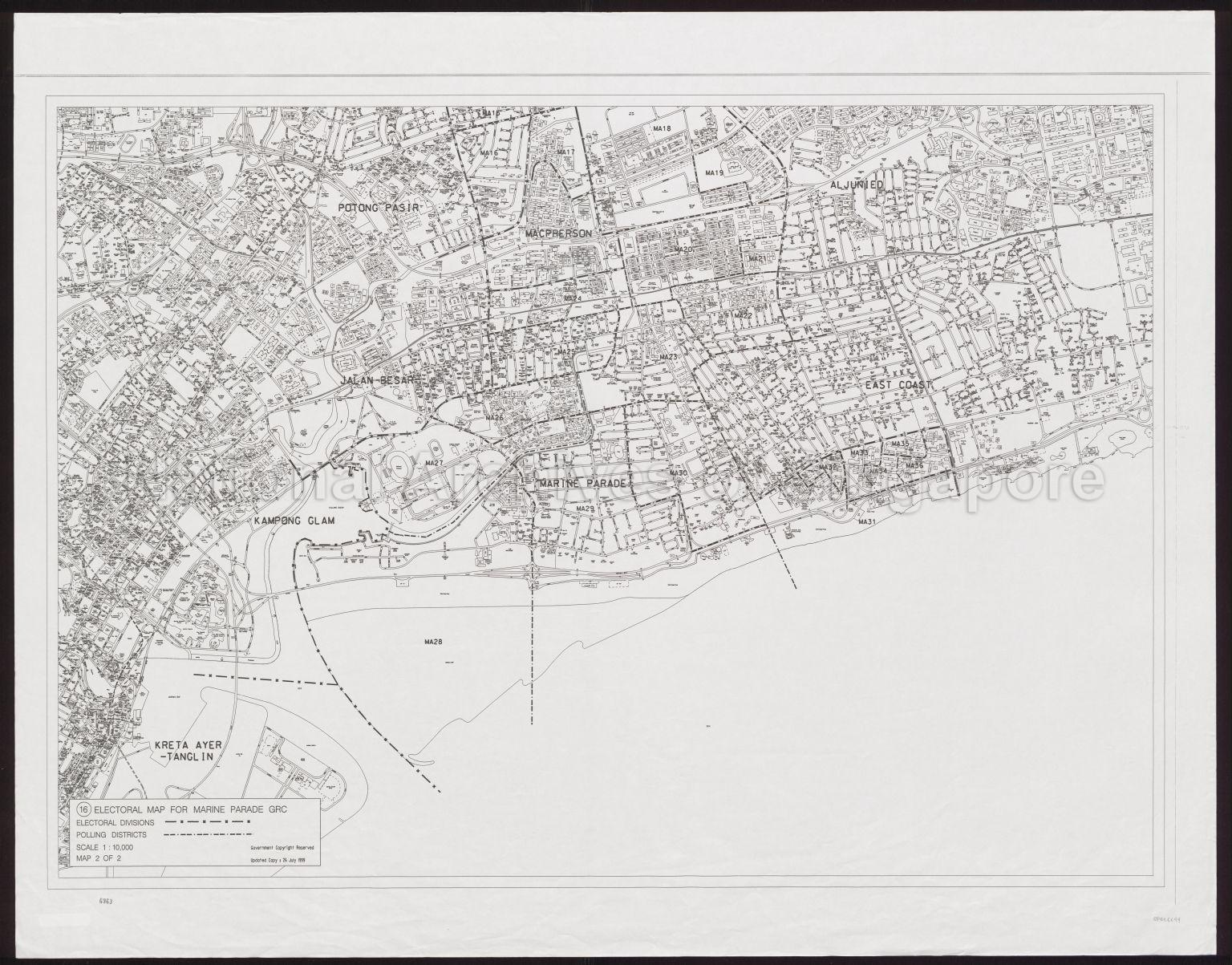 (16) Electoral Map for Marine Parade Group Representation