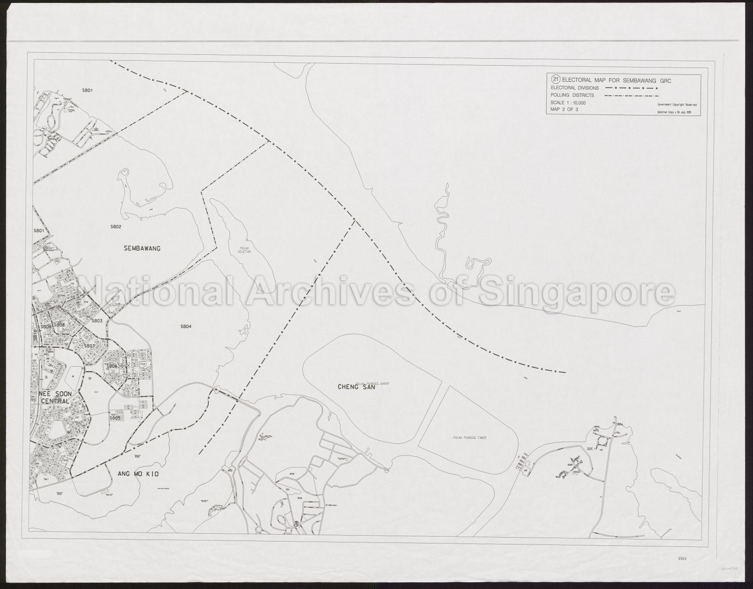 (21) electoral Map for Sembawang Group Representation