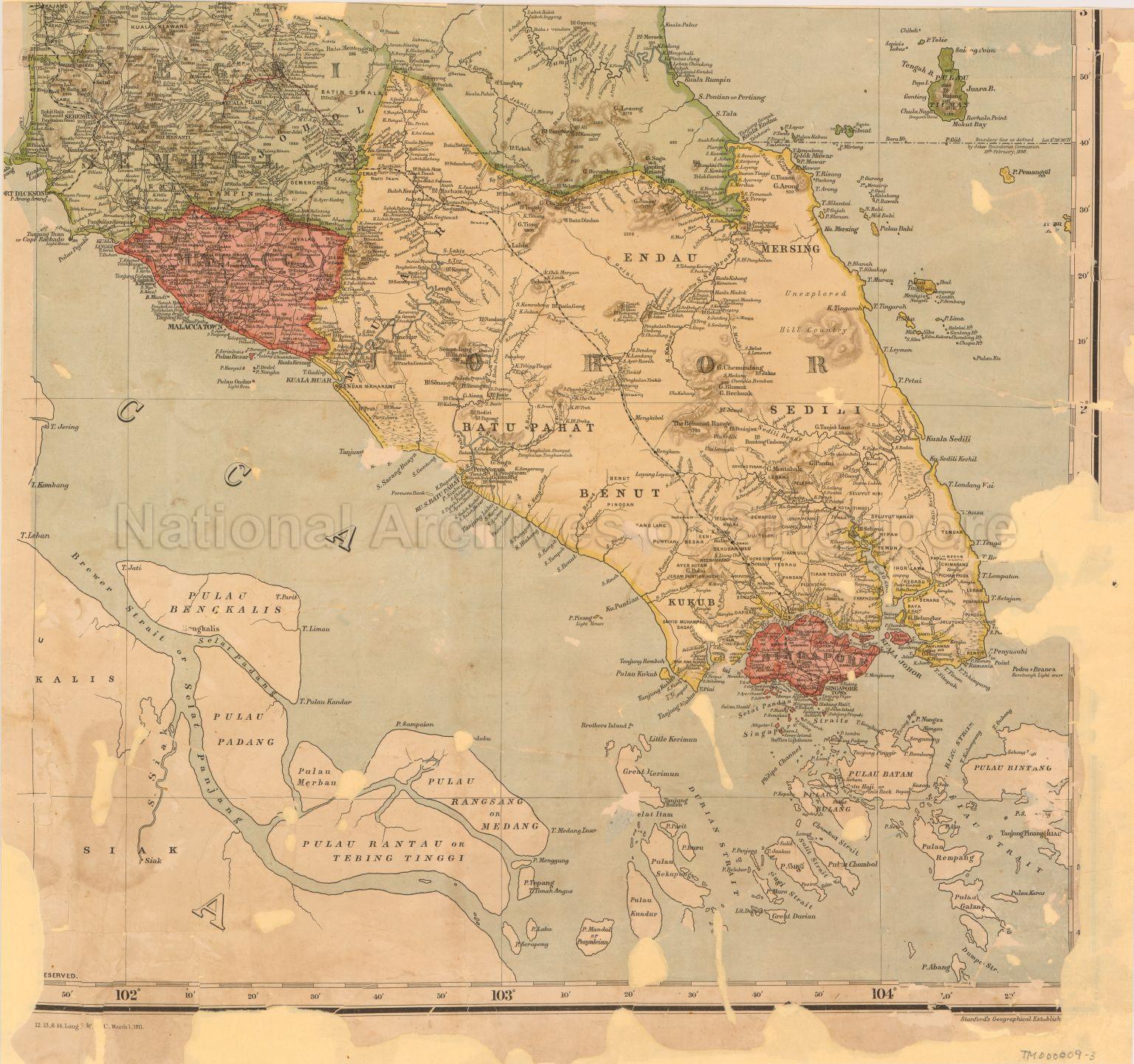 Map of the Malay Peninsula