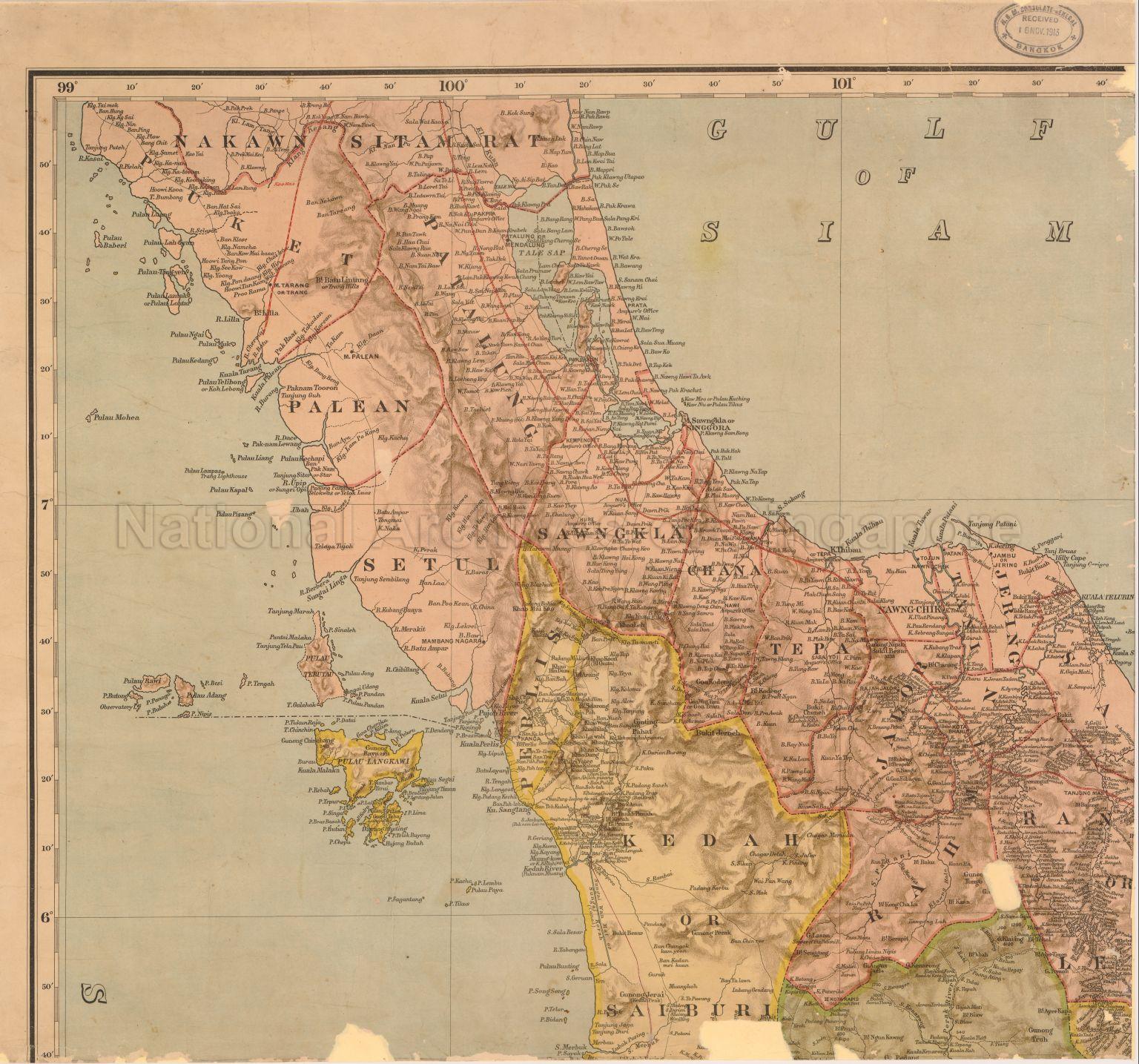 Map of the Malay Peninsula