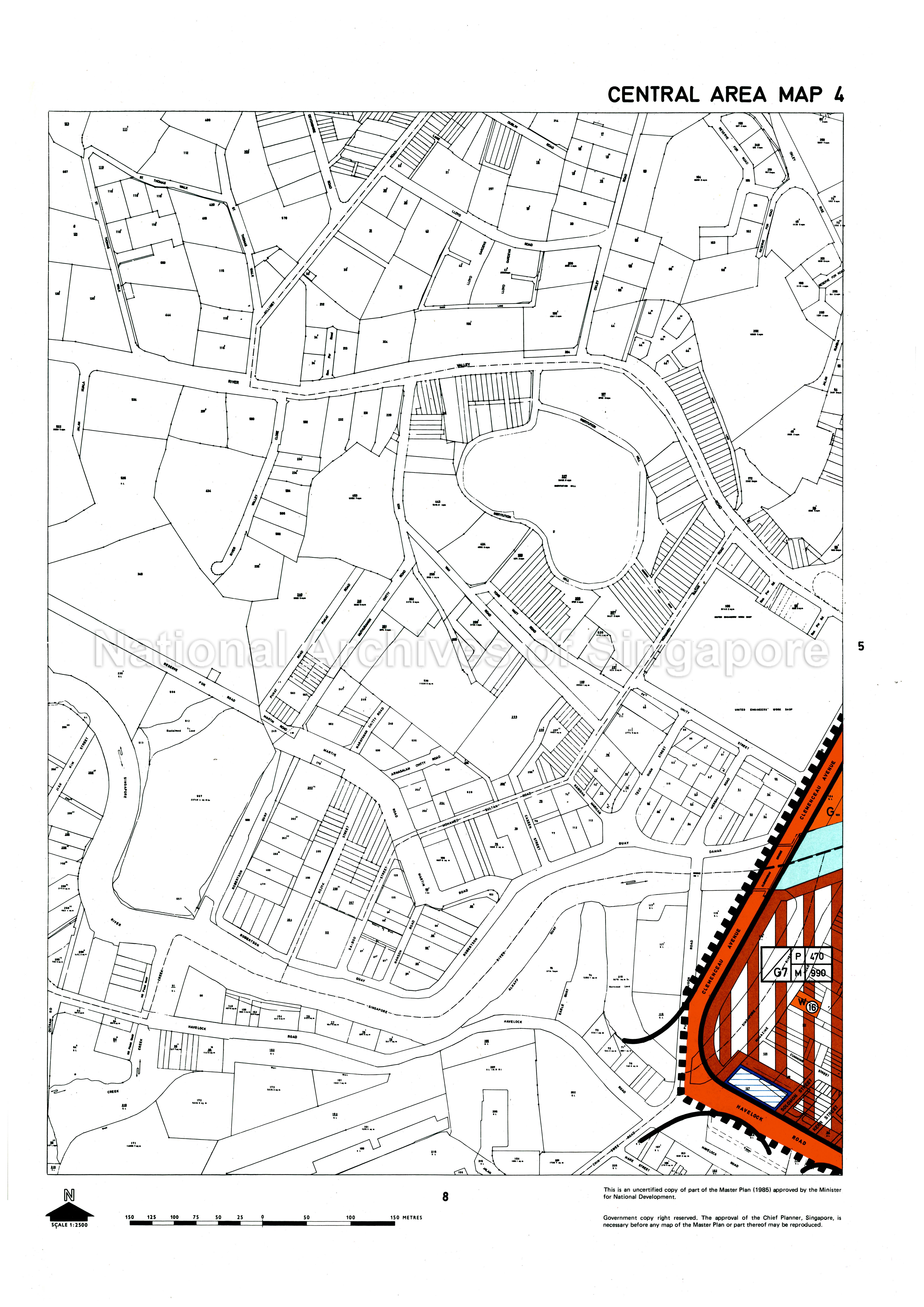 Master Plan 1985: Central Area Map 4