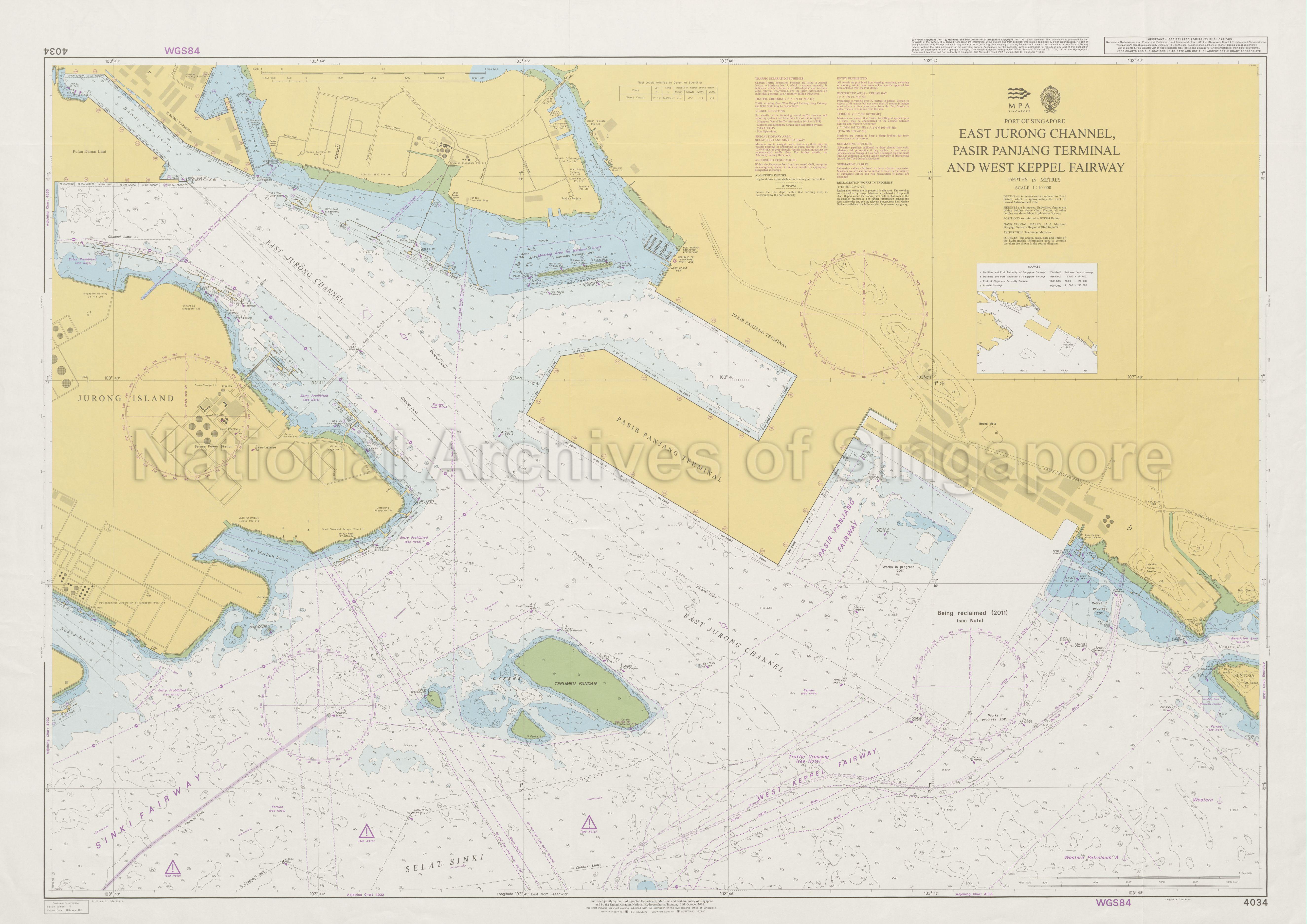 East Jurong Channel, Pasir Panjang Terminal And West Keppel