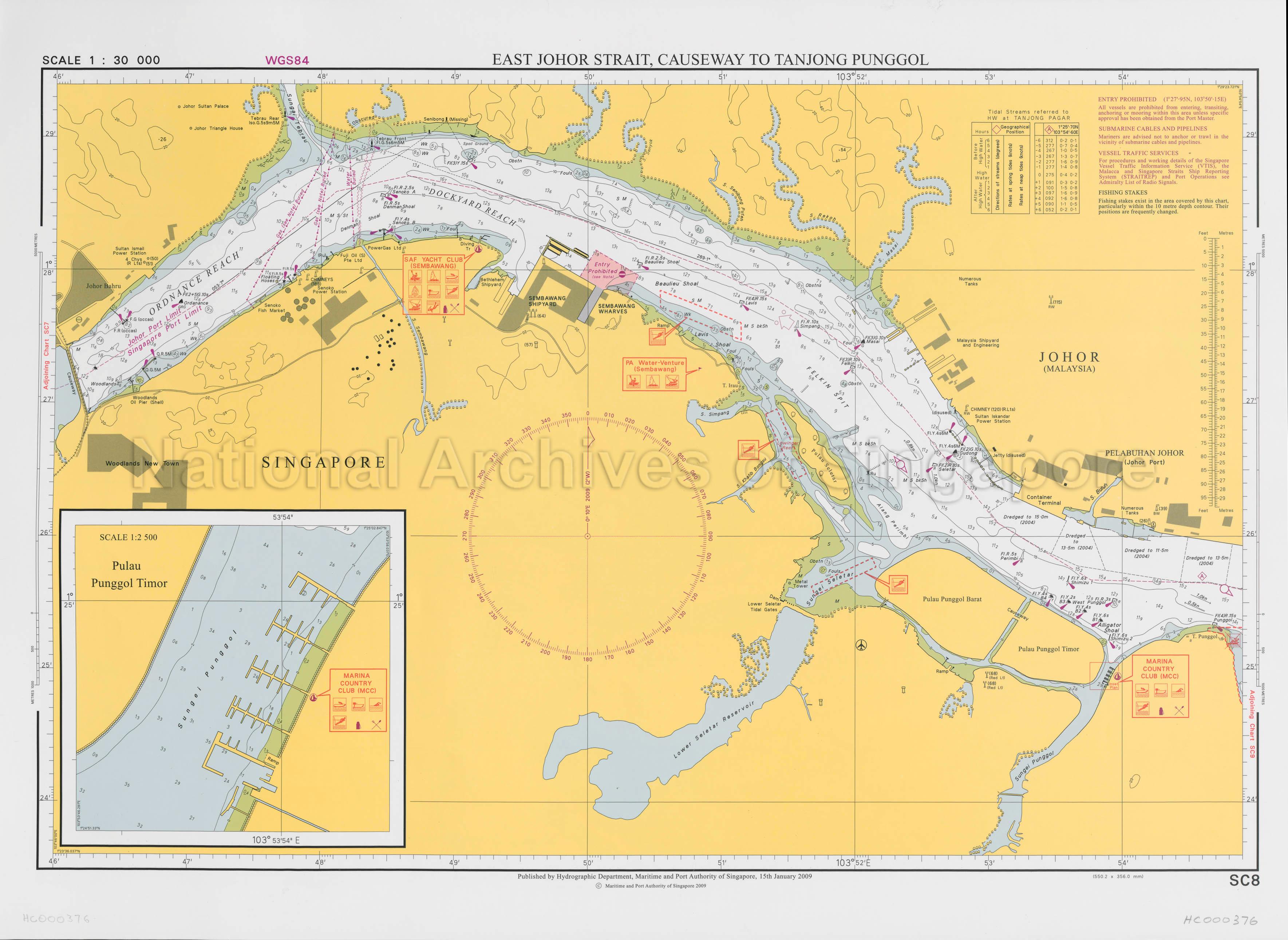 East Johor Strait, Causeway To Tanjong Punggol