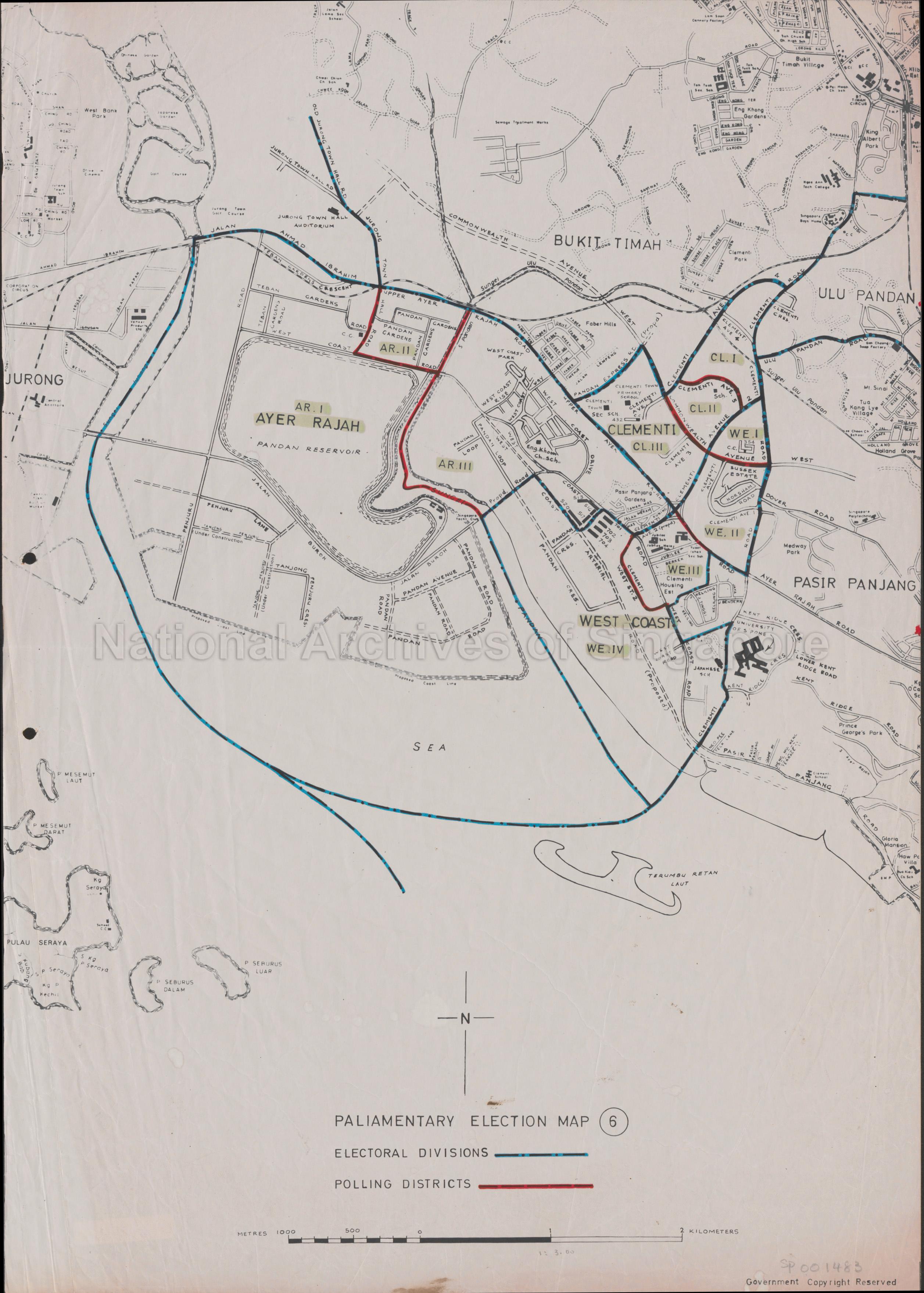 Parliamentary electoral Map (6): Ayer Rajah, West Coast and