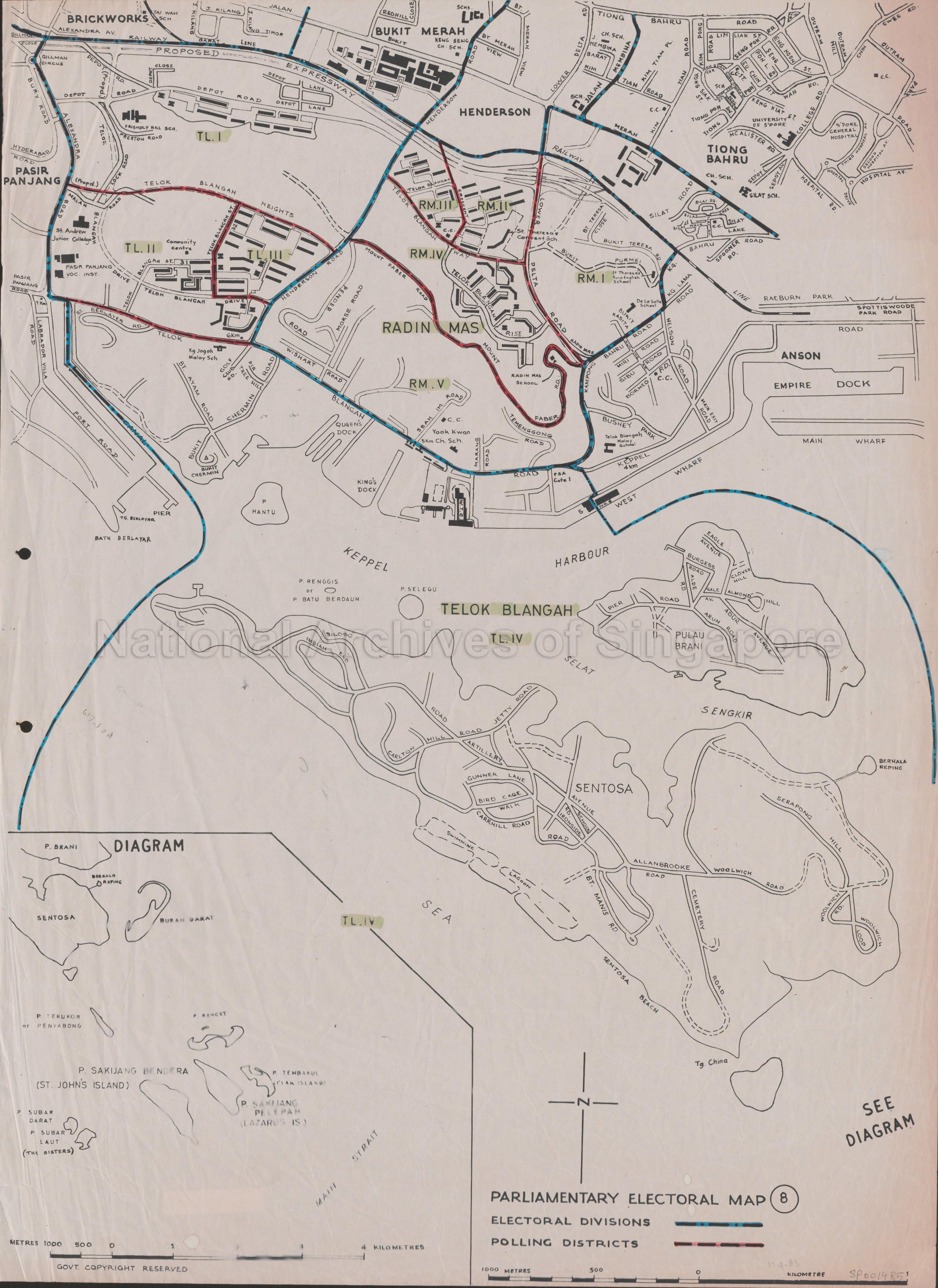 Parliamentary electoral Map (8): Telok Blangah and Radin Mas