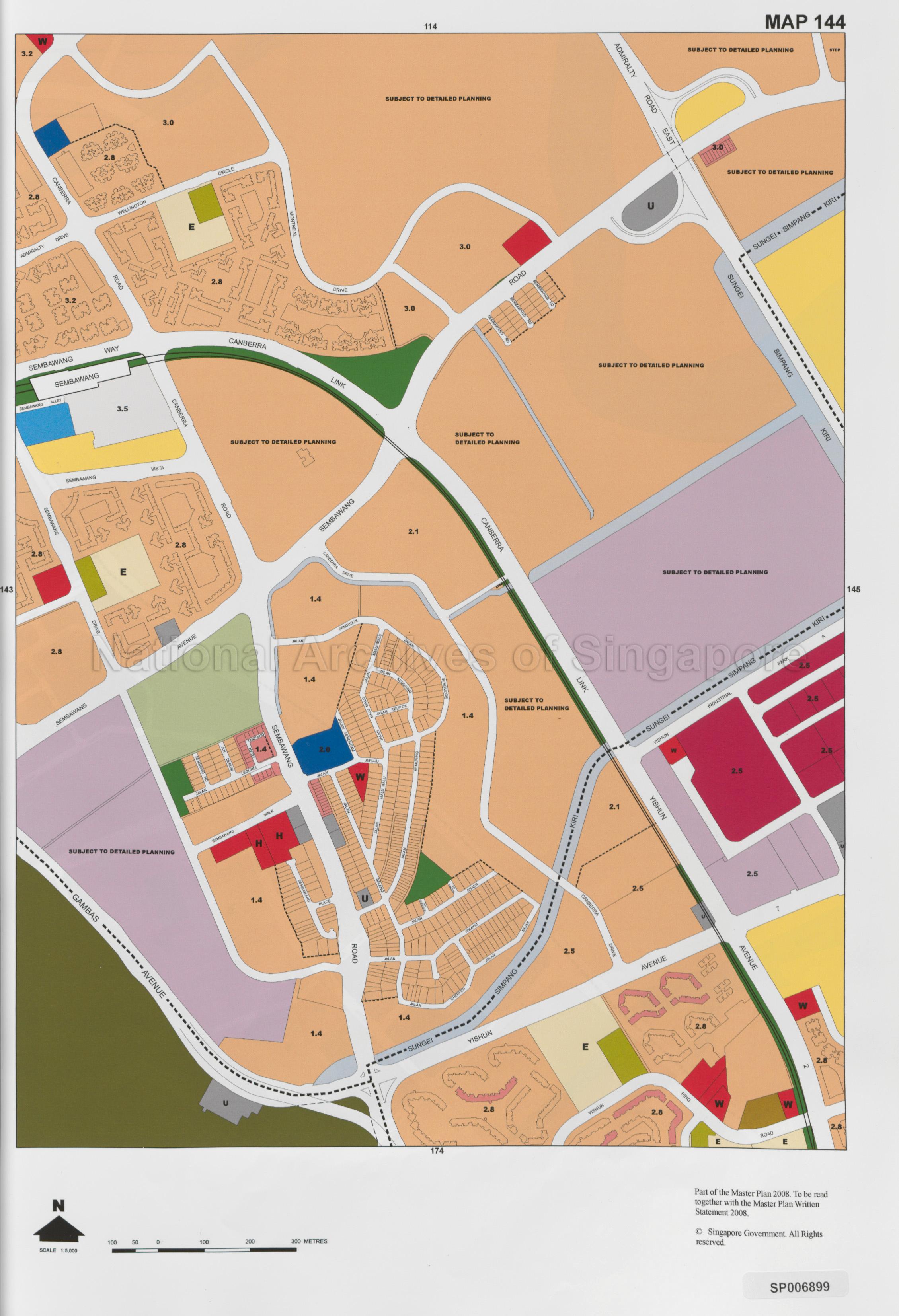 Master Plan 2008 Volume 1 of 3: Map 144