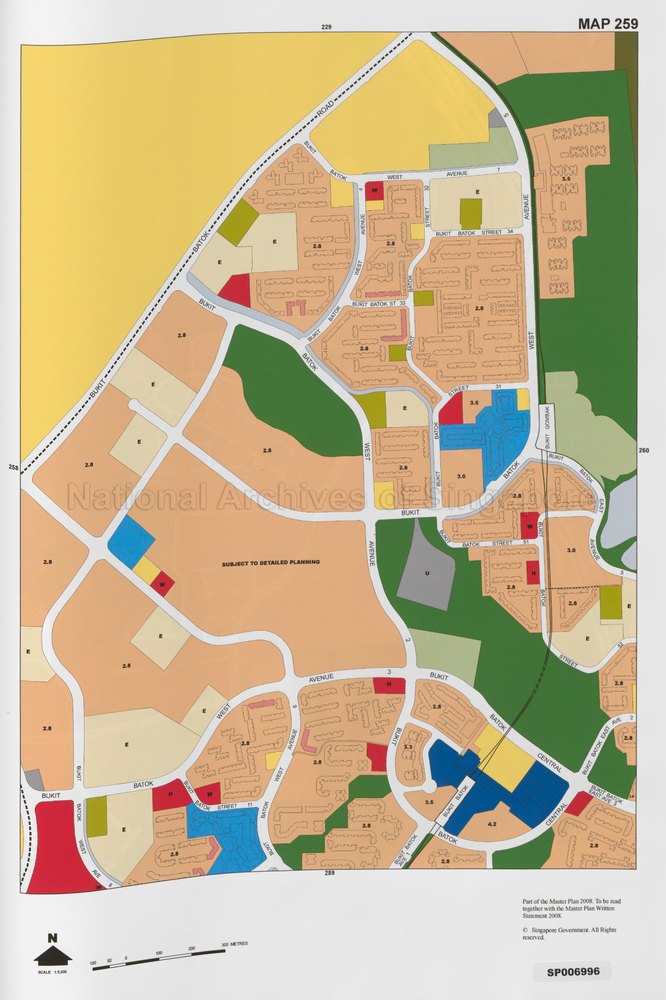 Master Plan 2008 Volume 1 of 3: Map 259