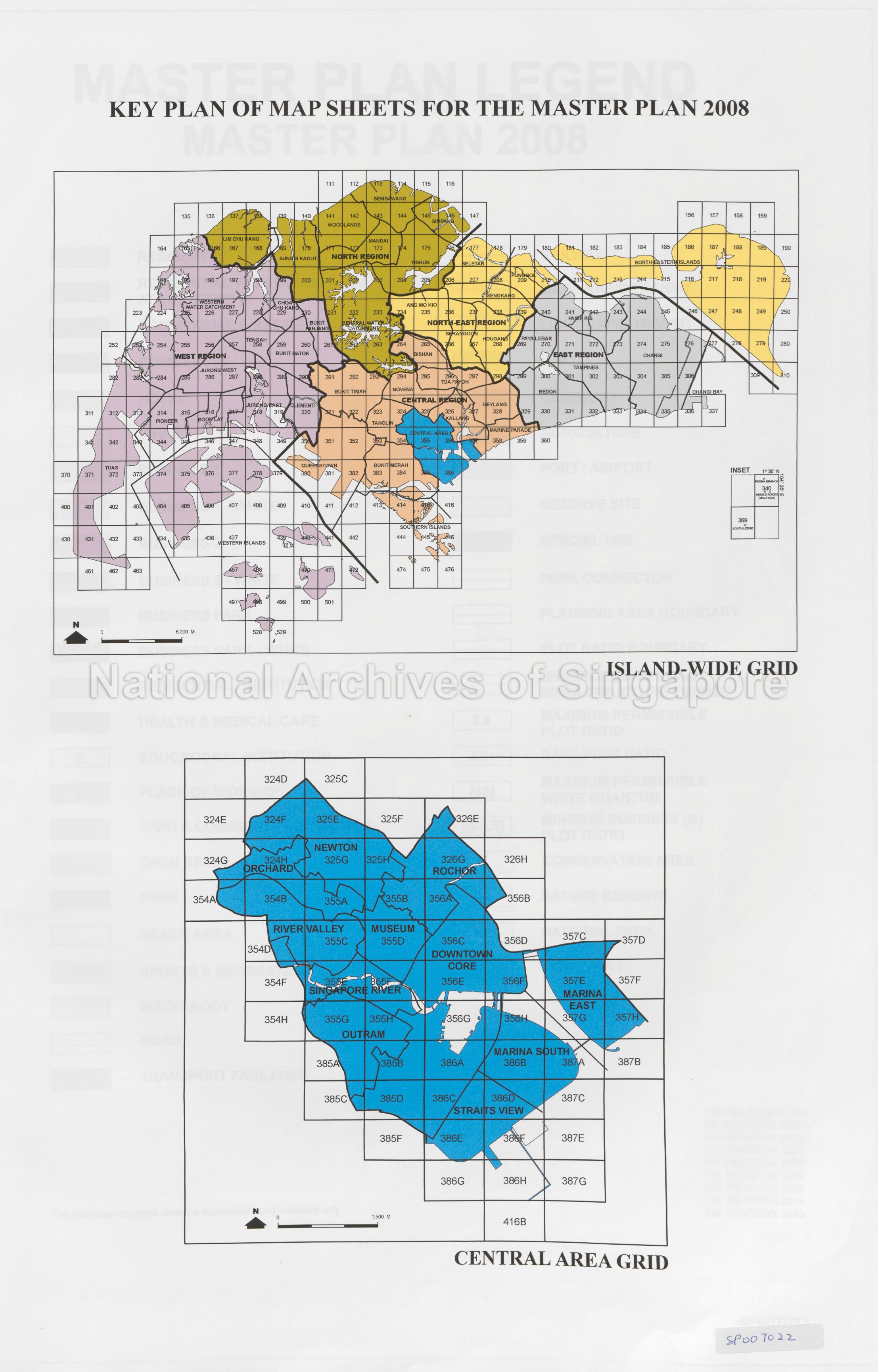 Master Plan 2008 Volume 2 of 3: Key Plan Of Map Sheets For