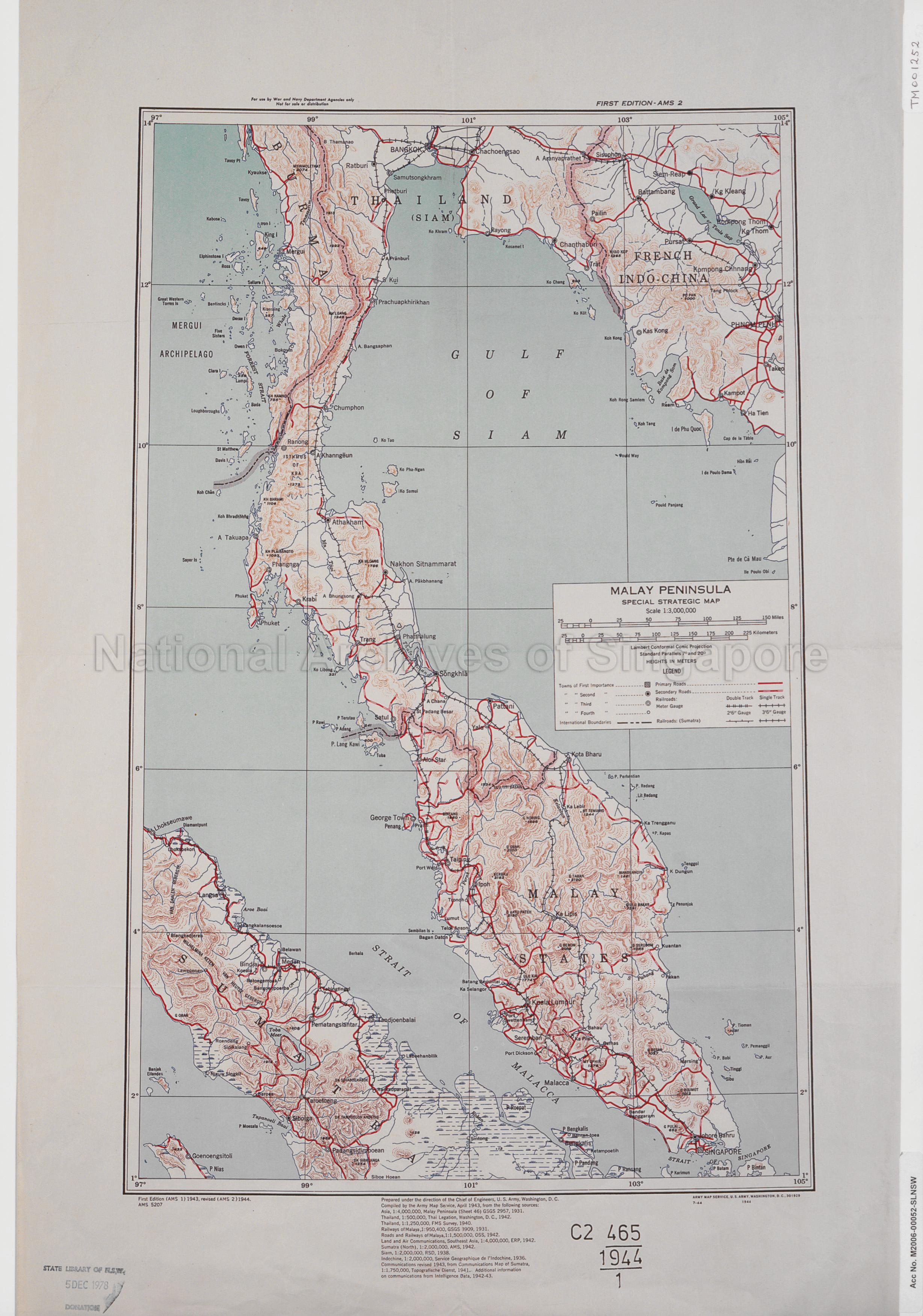 Malay Peninsula Special Strategic Map