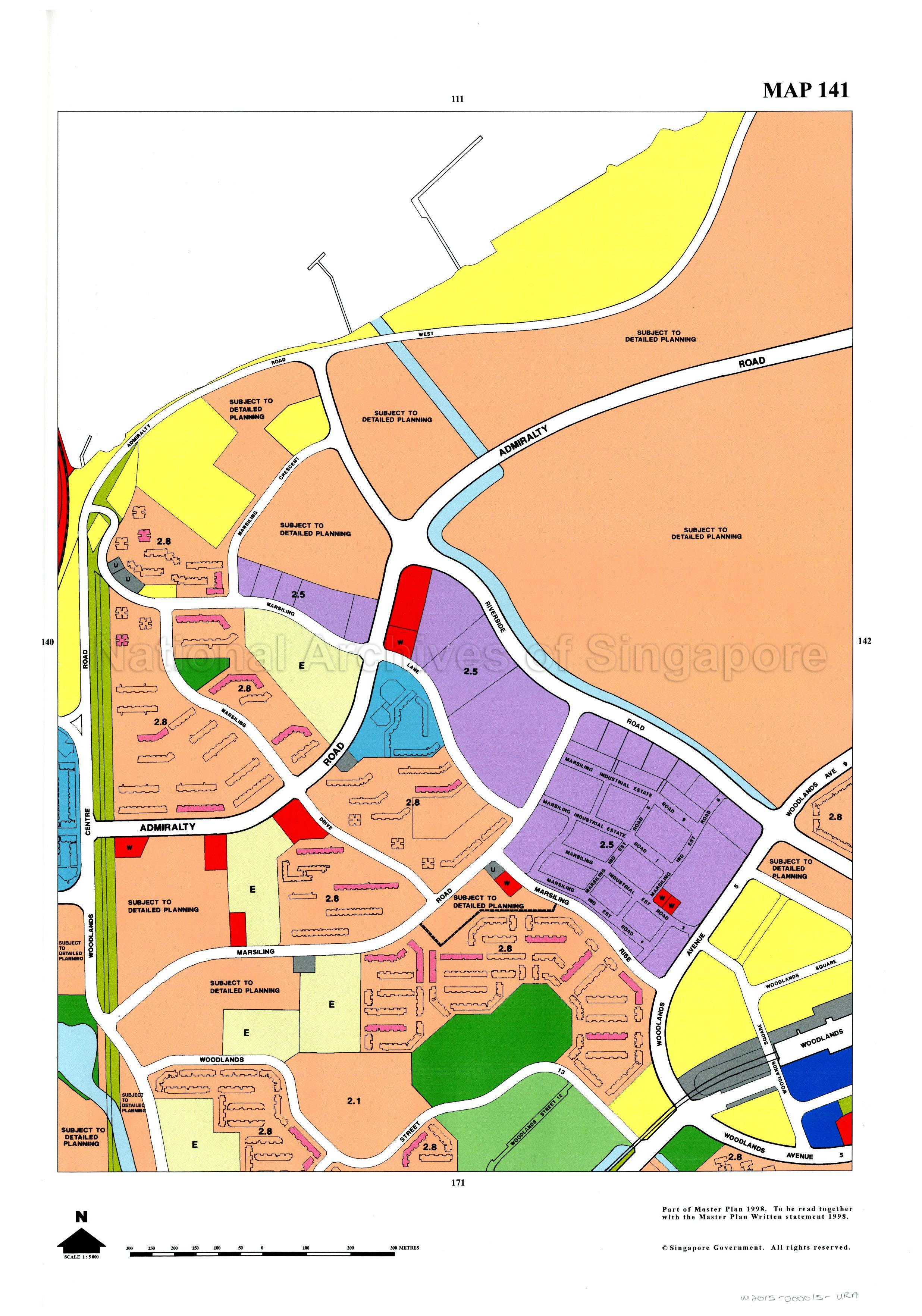 Master Plan 1998 Volume 1: Map 141