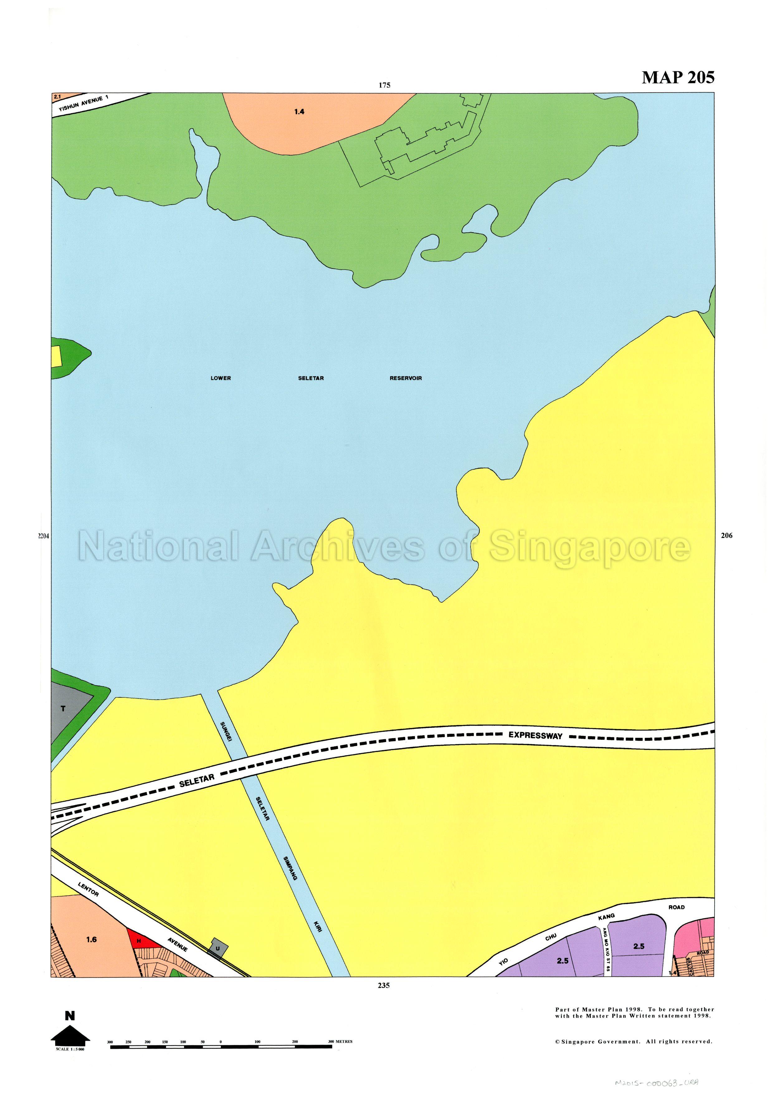 Master Plan 1998 Volume 1: Map 205