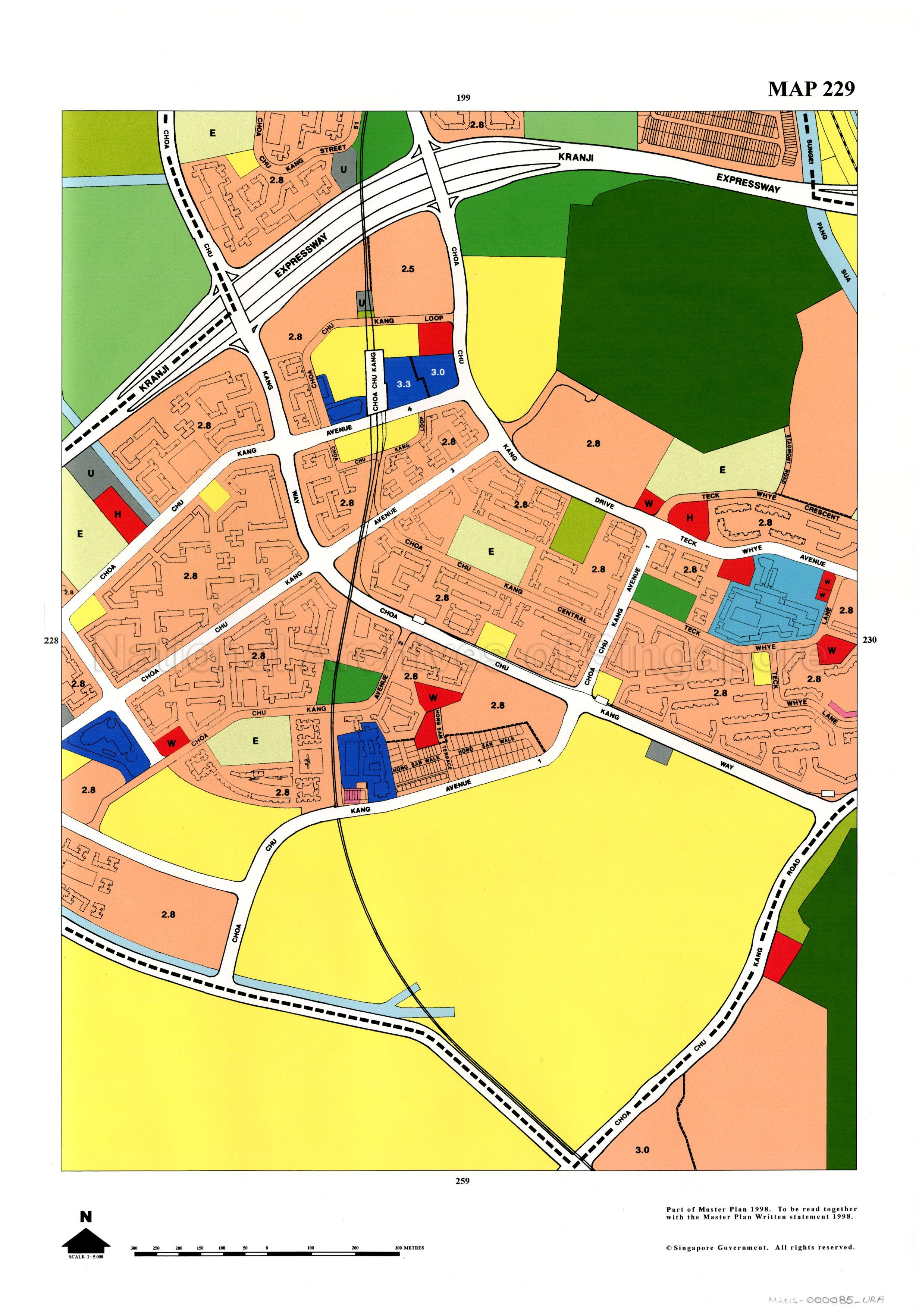 Master Plan 1998 Volume 1: Map 229
