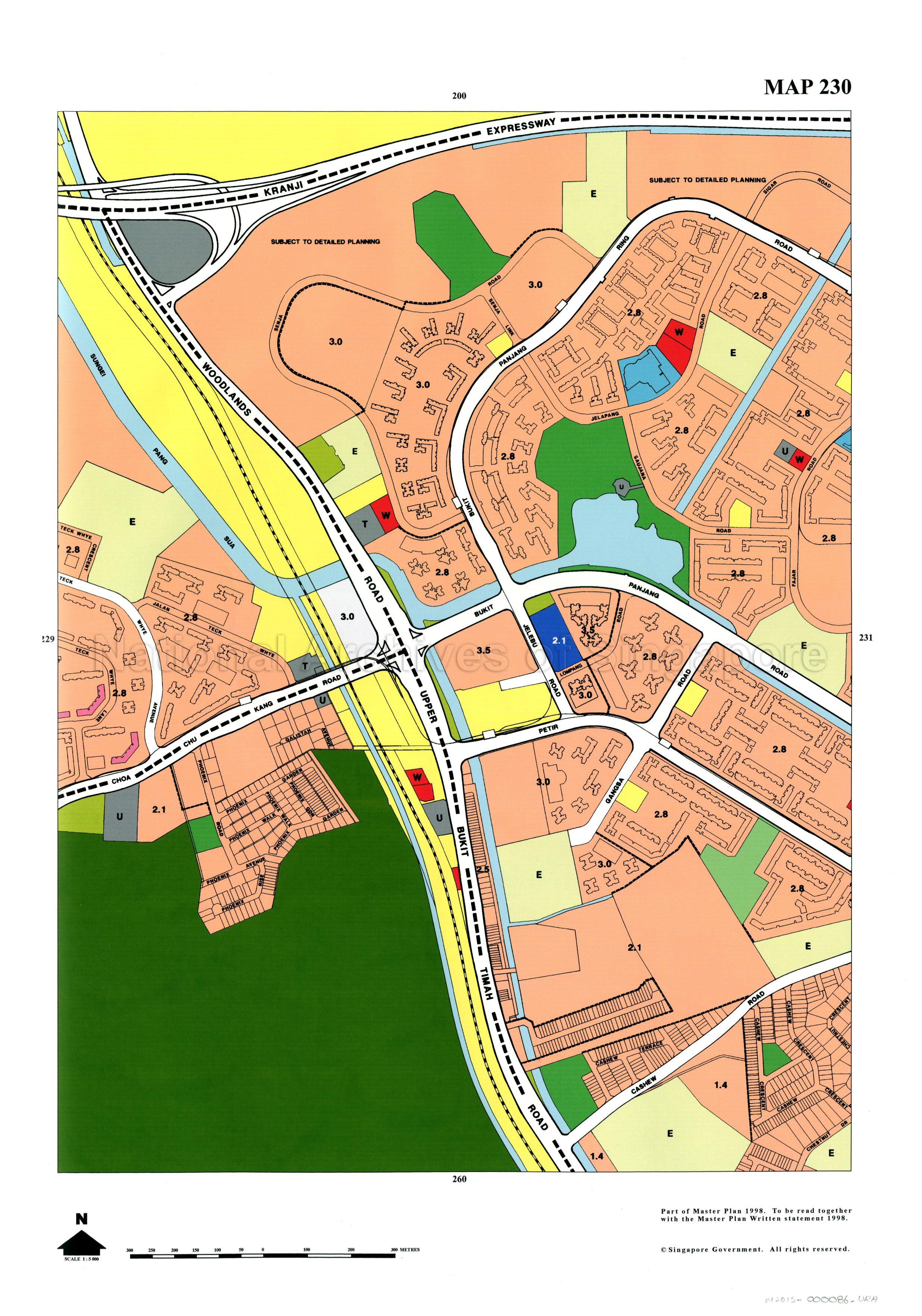 Master Plan 1998 Volume 1: Map 230