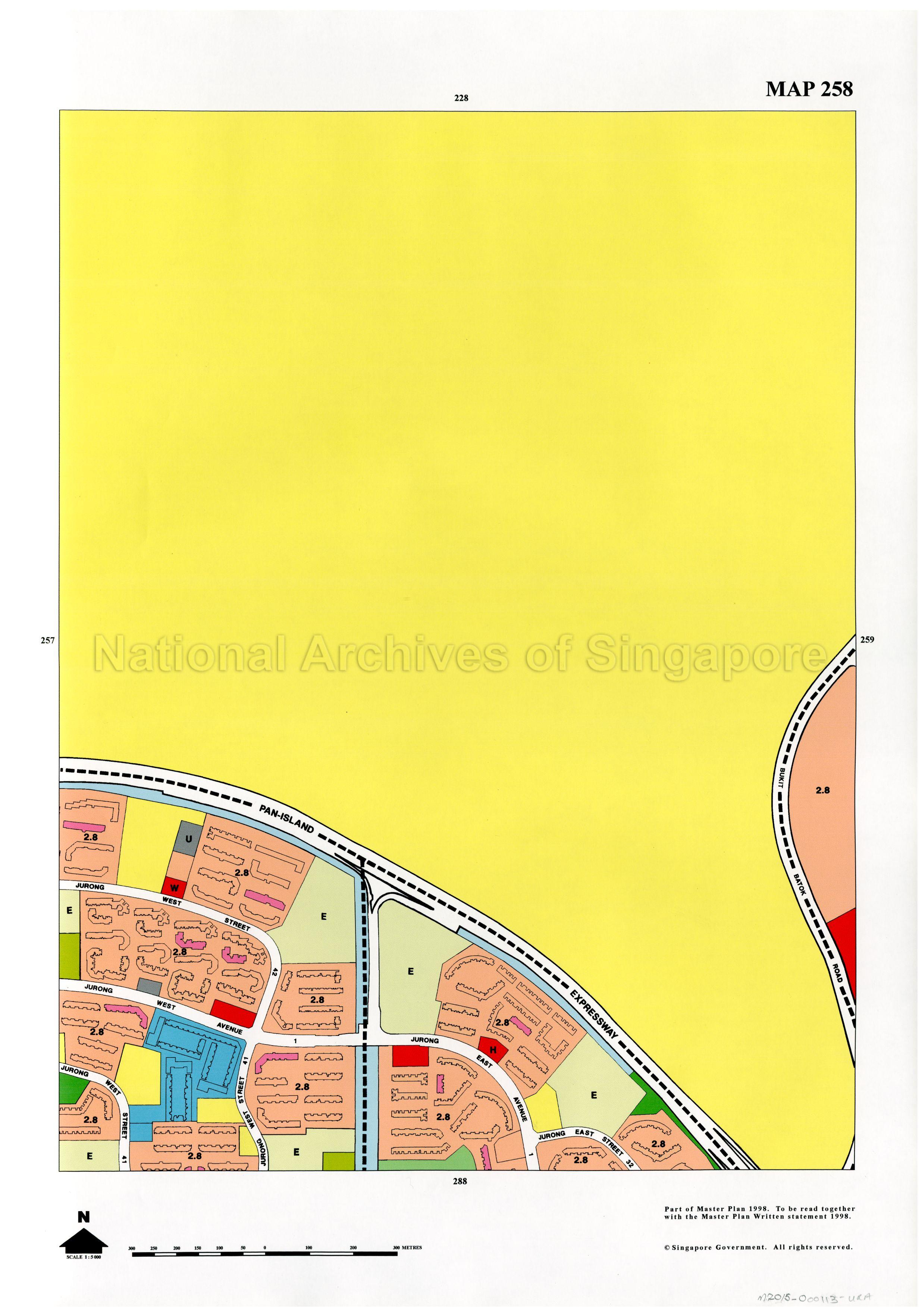 Master Plan 1998 Volume 1: Map 258