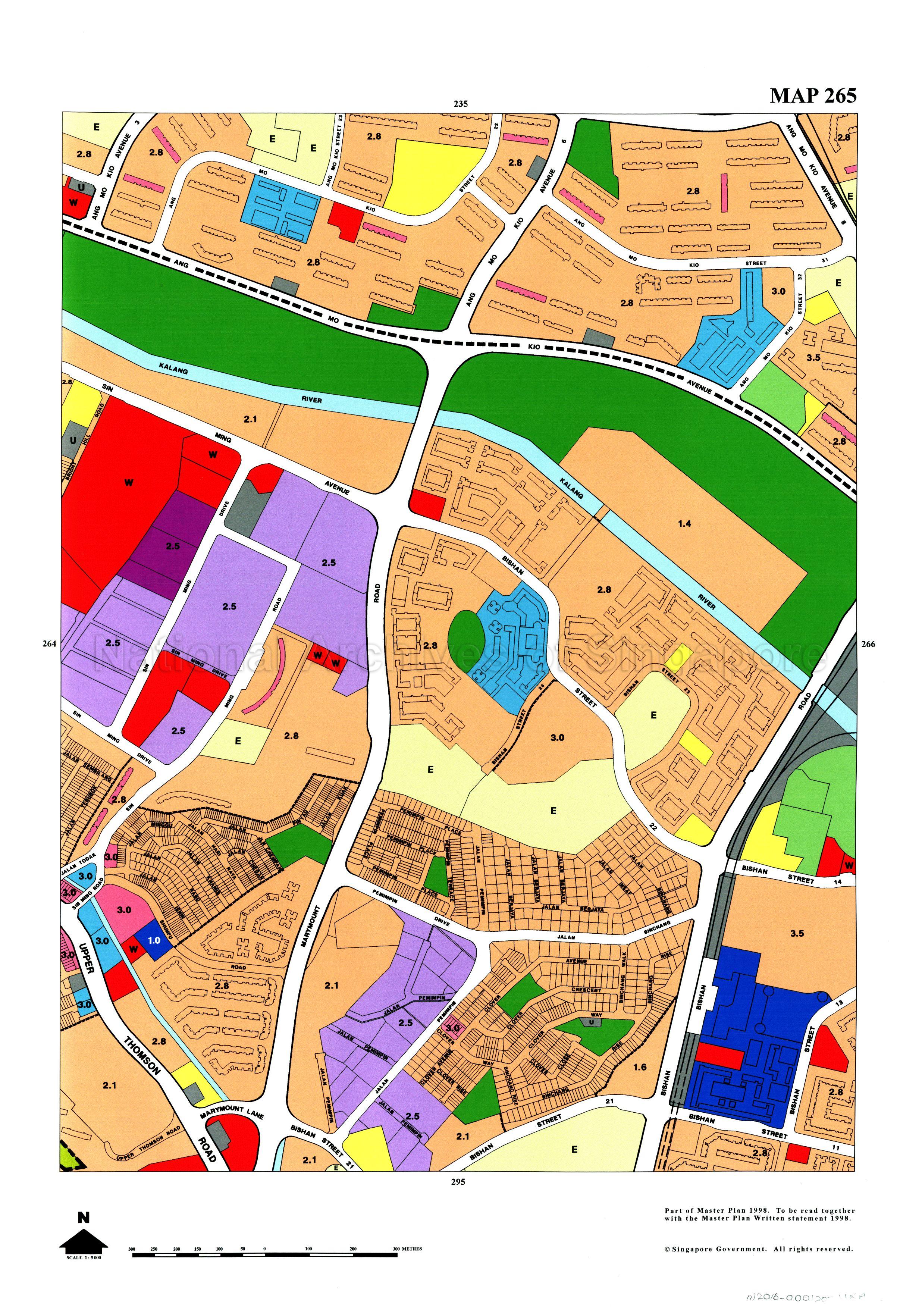 Master Plan 1998 Volume 1: Map 265