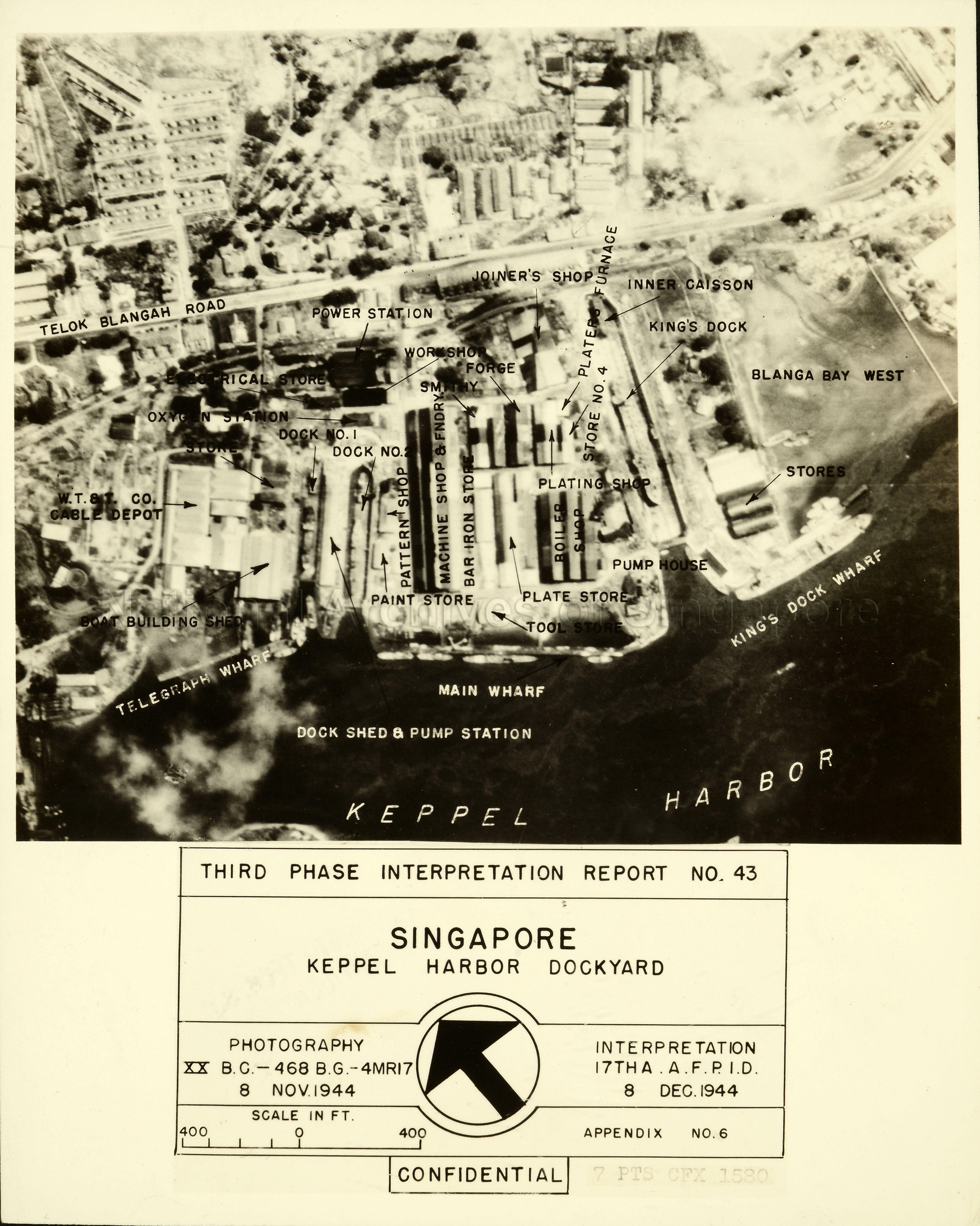 Singapore Keppel Harbour dockyard and wharves
